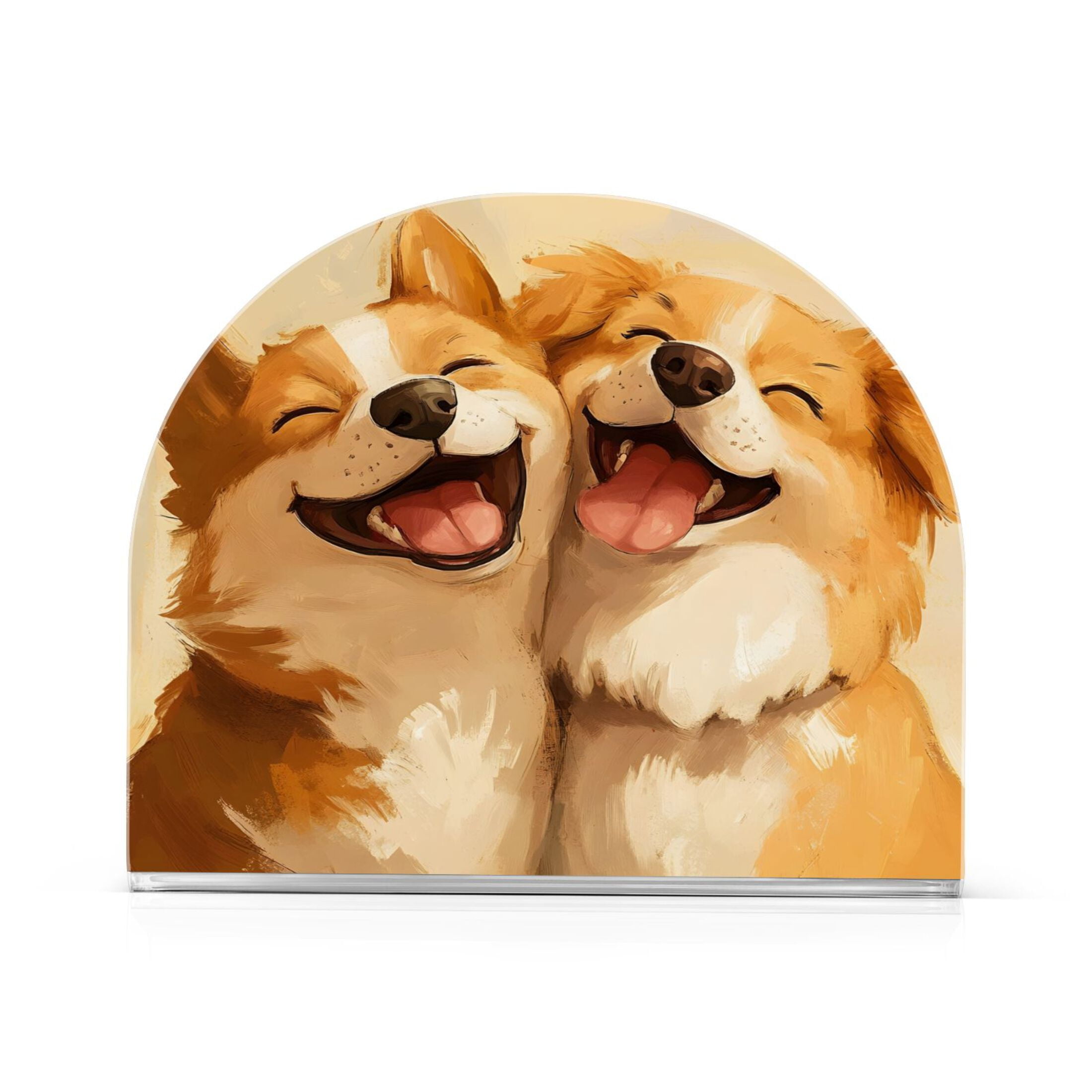 Ryvnso Happy Dogs Acrylic Napkin Holder Table Kitchen Paper Tissue ...