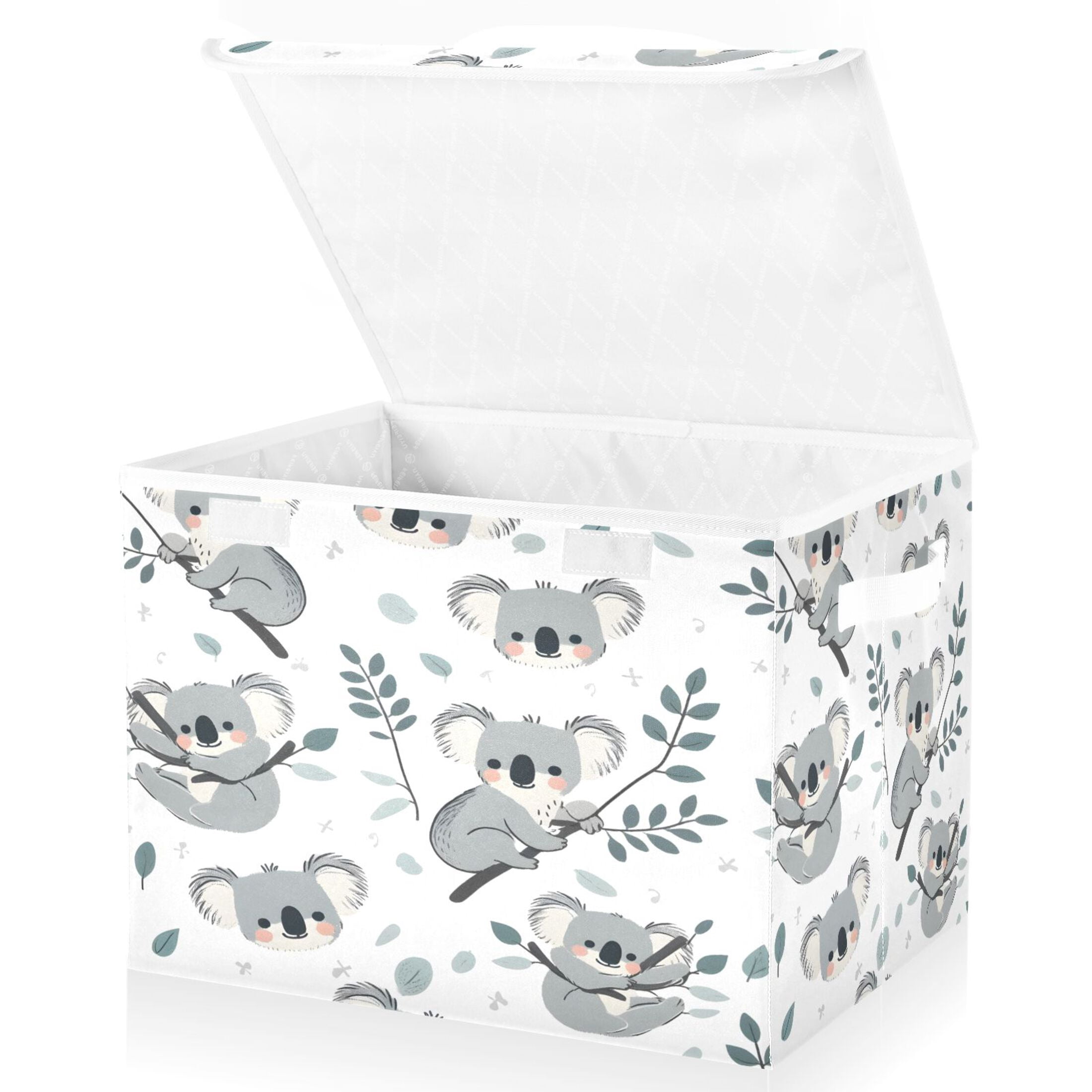 Ryvnso Koala on Branch Large Lidded Foldable Storage Baskets Cubes ...