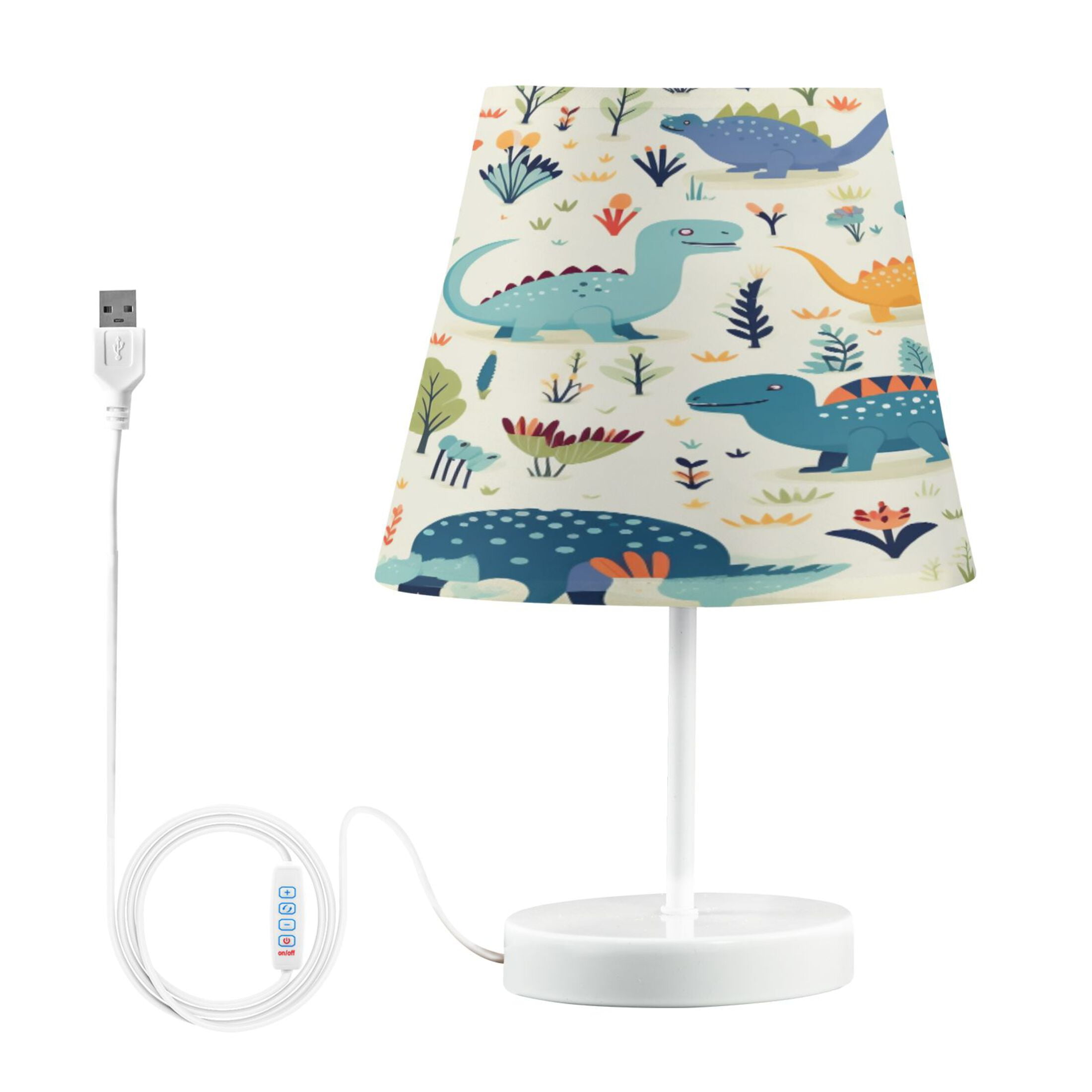 Ryvnso LED Bedside Table Lamp Animals Dinosaurs Bedroom Desk Lamps ...