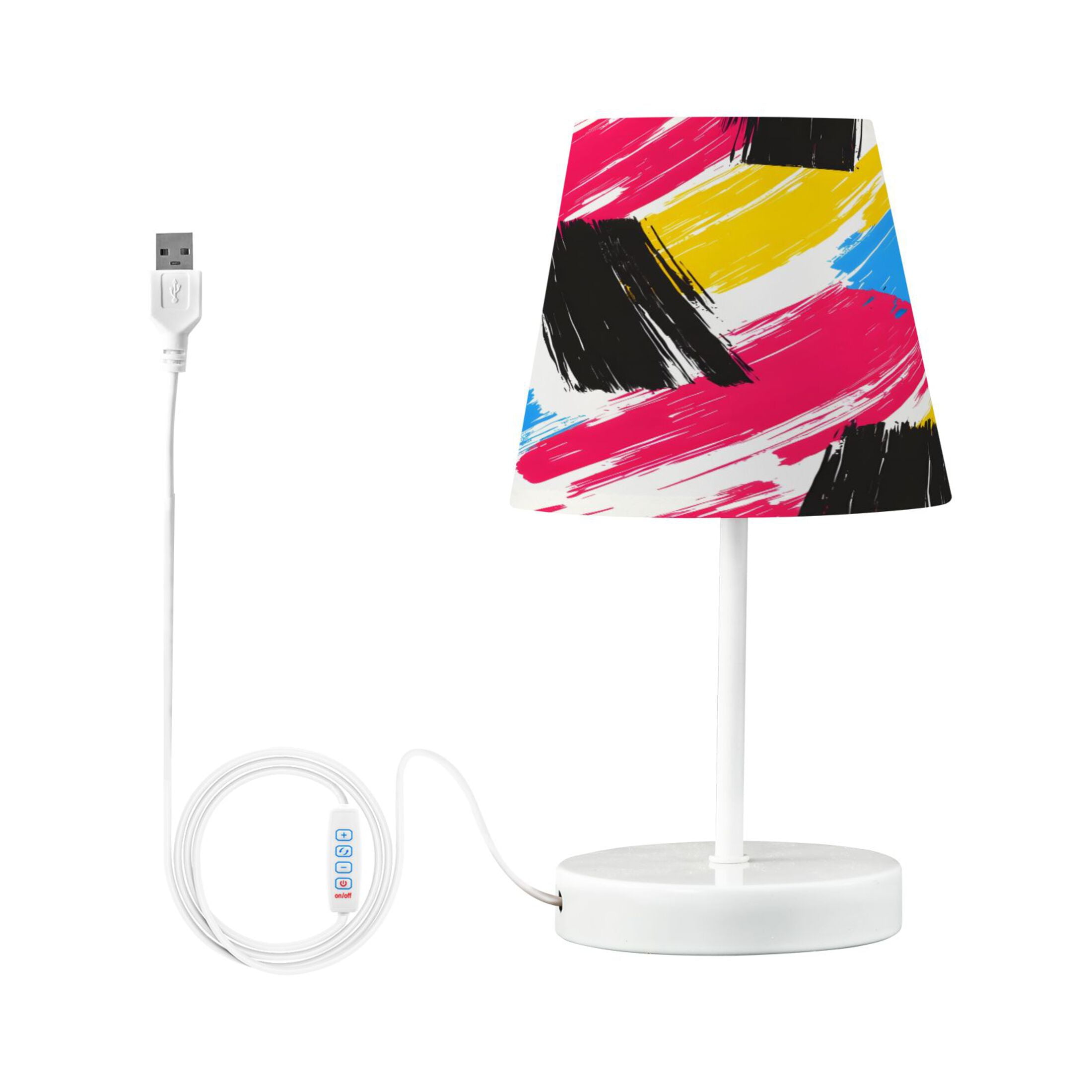 Ryvnso LED Bedside Table Lamp Art Hand Draw Bedroom Desk Lamps ...