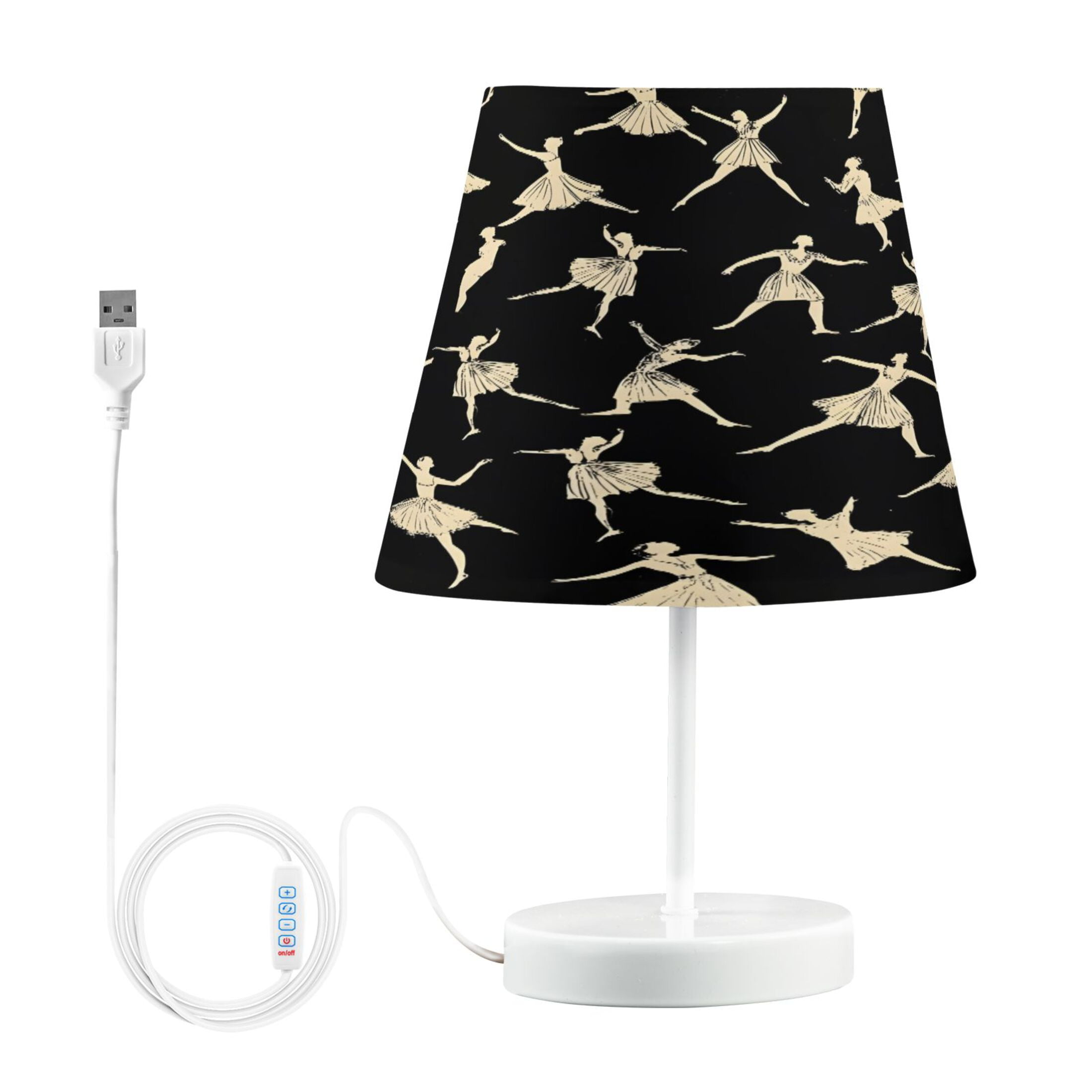 Ryvnso LED Bedside Table Lamp Ballet Dancers Bedroom Desk Lamps ...