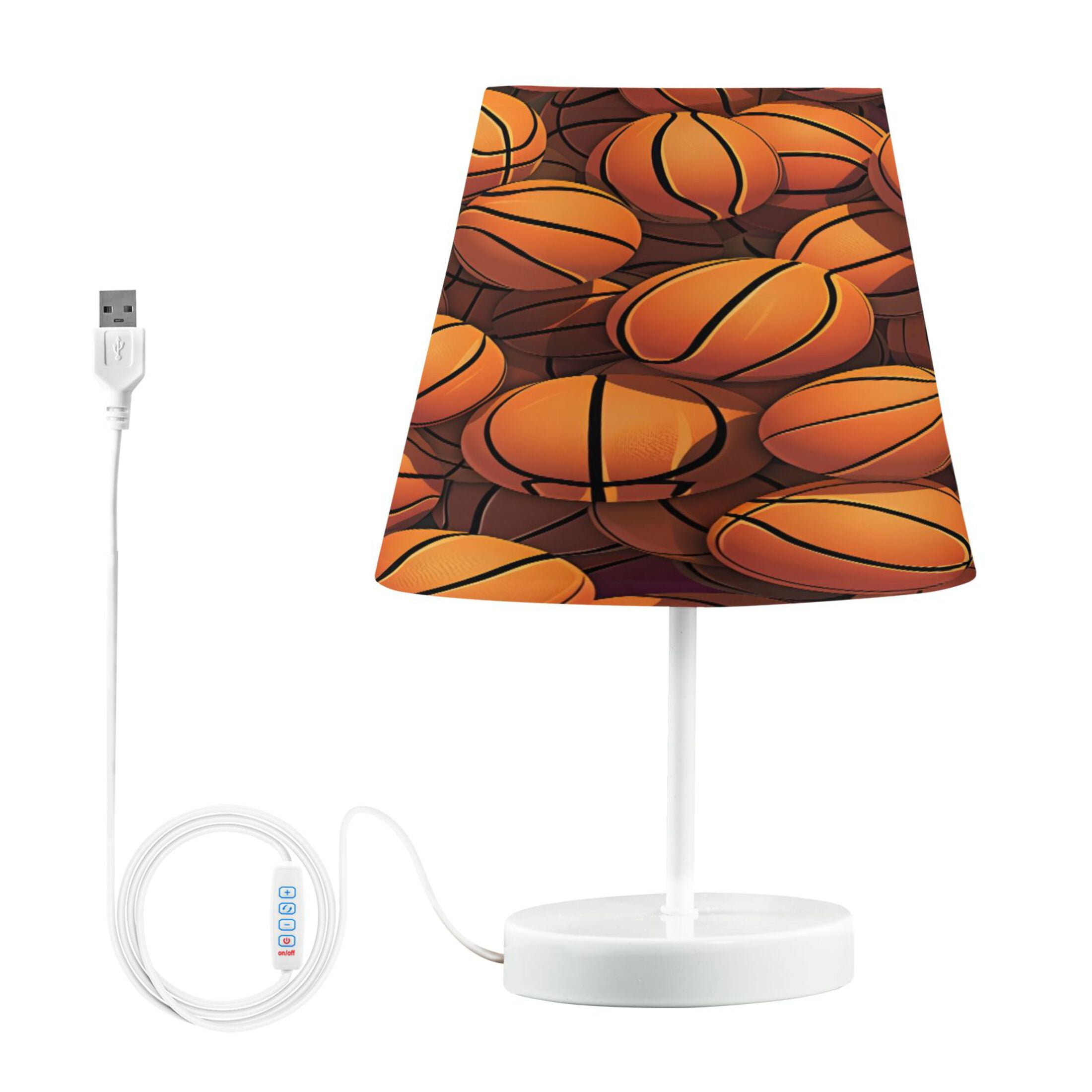 Ryvnso LED Bedside Table Lamp Basketball Bedroom Desk Lamps Nightstand ...