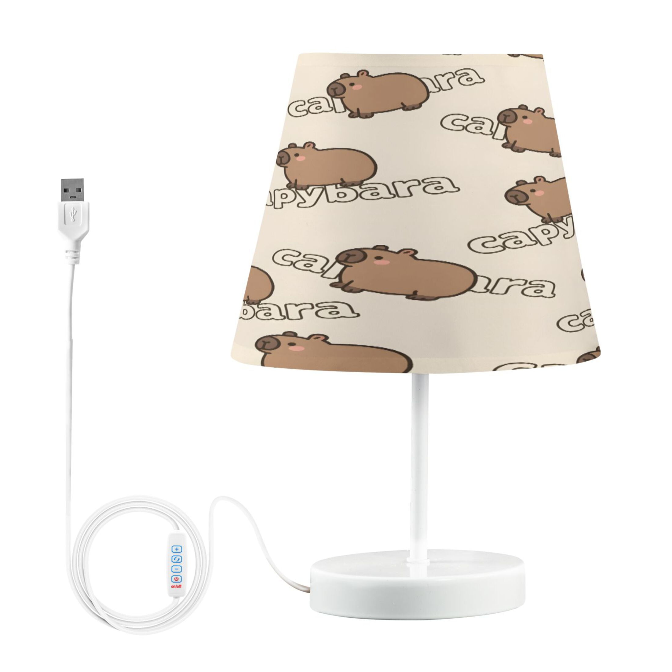 Ryvnso LED Bedside Table Lamp Capybaras Cute Bedroom Desk Lamps ...