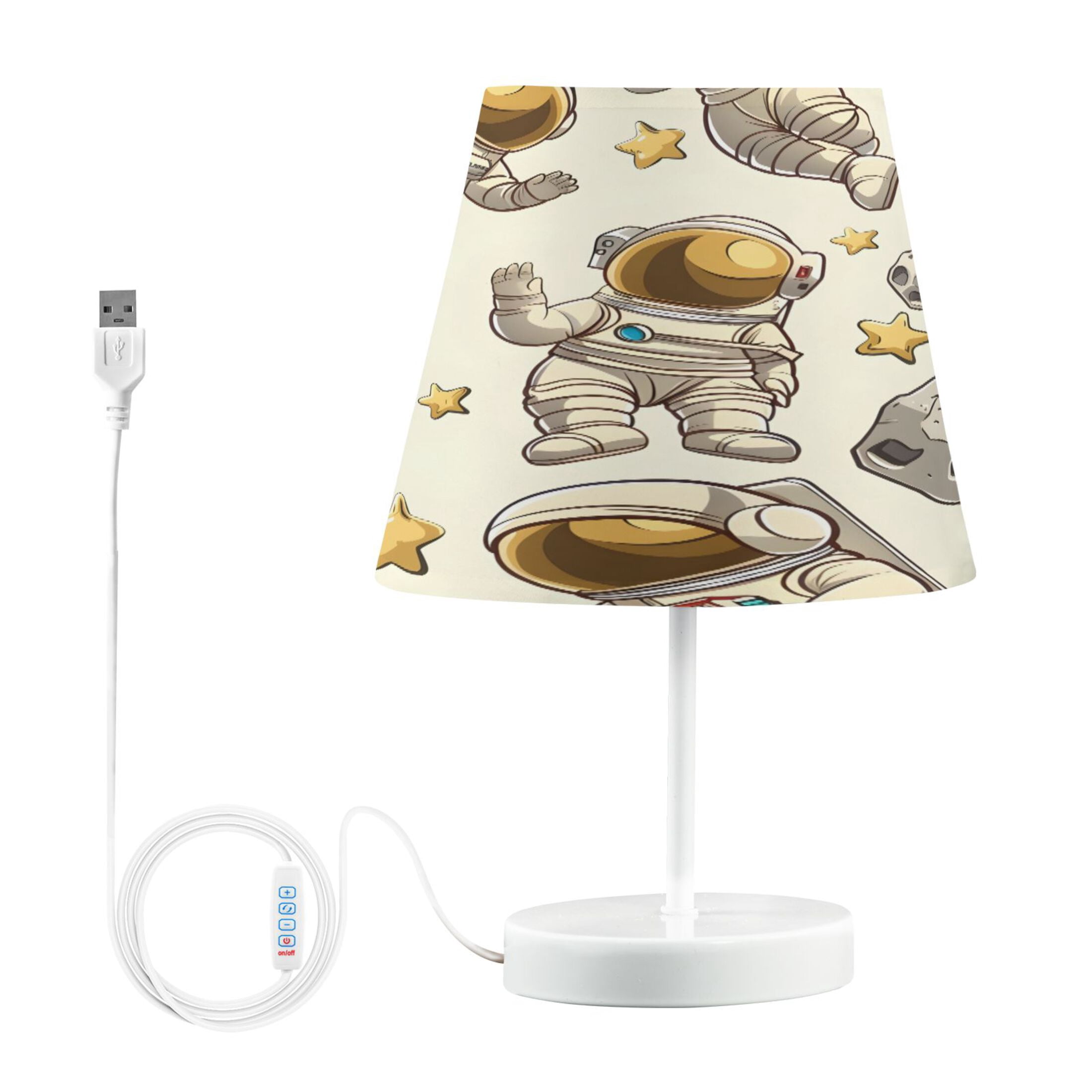 Ryvnso LED Bedside Table Lamp Cartoon Astronaut Bedroom Desk Lamps ...