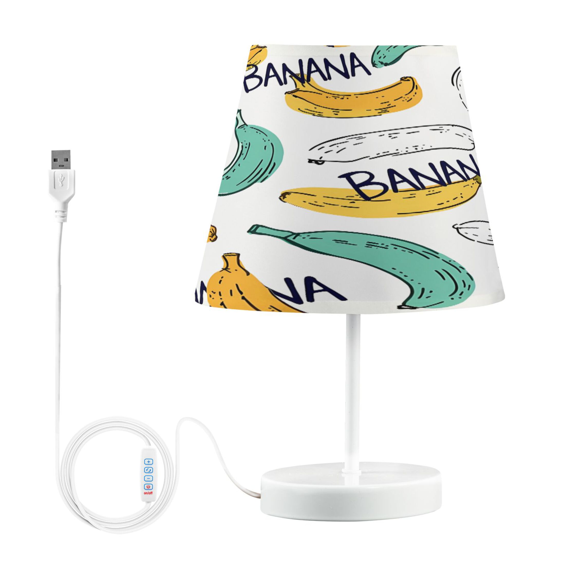 Ryvnso LED Bedside Table Lamp Cartoon Bananas Bedroom Desk Lamps ...
