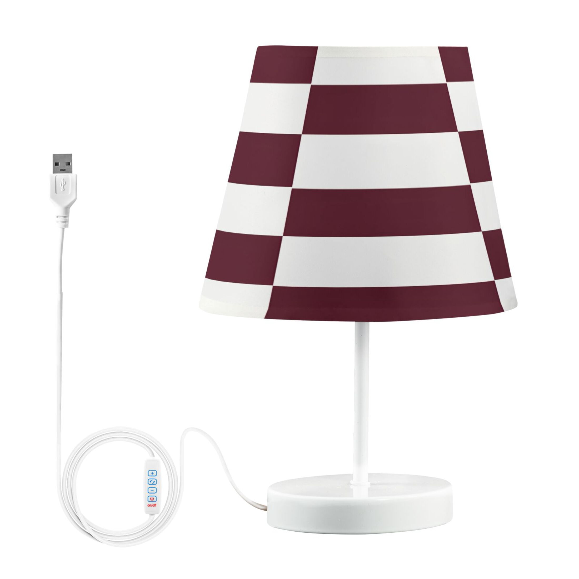 Ryvnso LED Bedside Table Lamp Checkered Plaid-a9 Bedroom Desk Lamps ...