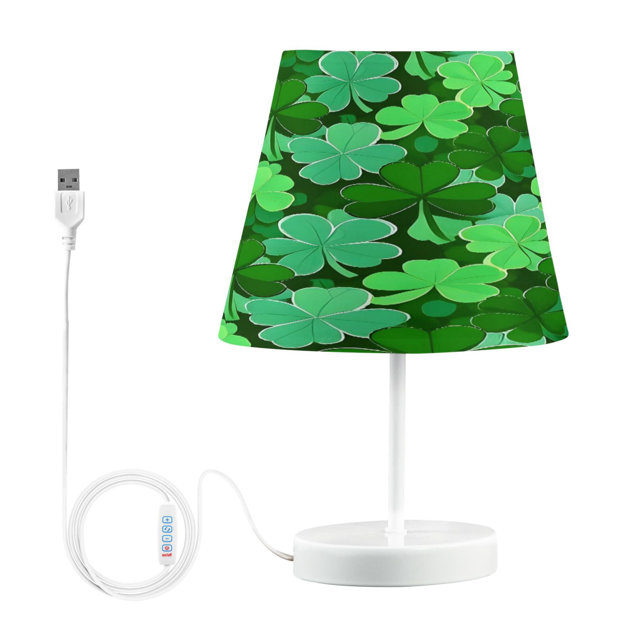 Ryvnso LED Bedside Table Lamp Clover Flower Bedroom Desk Lamps ...
