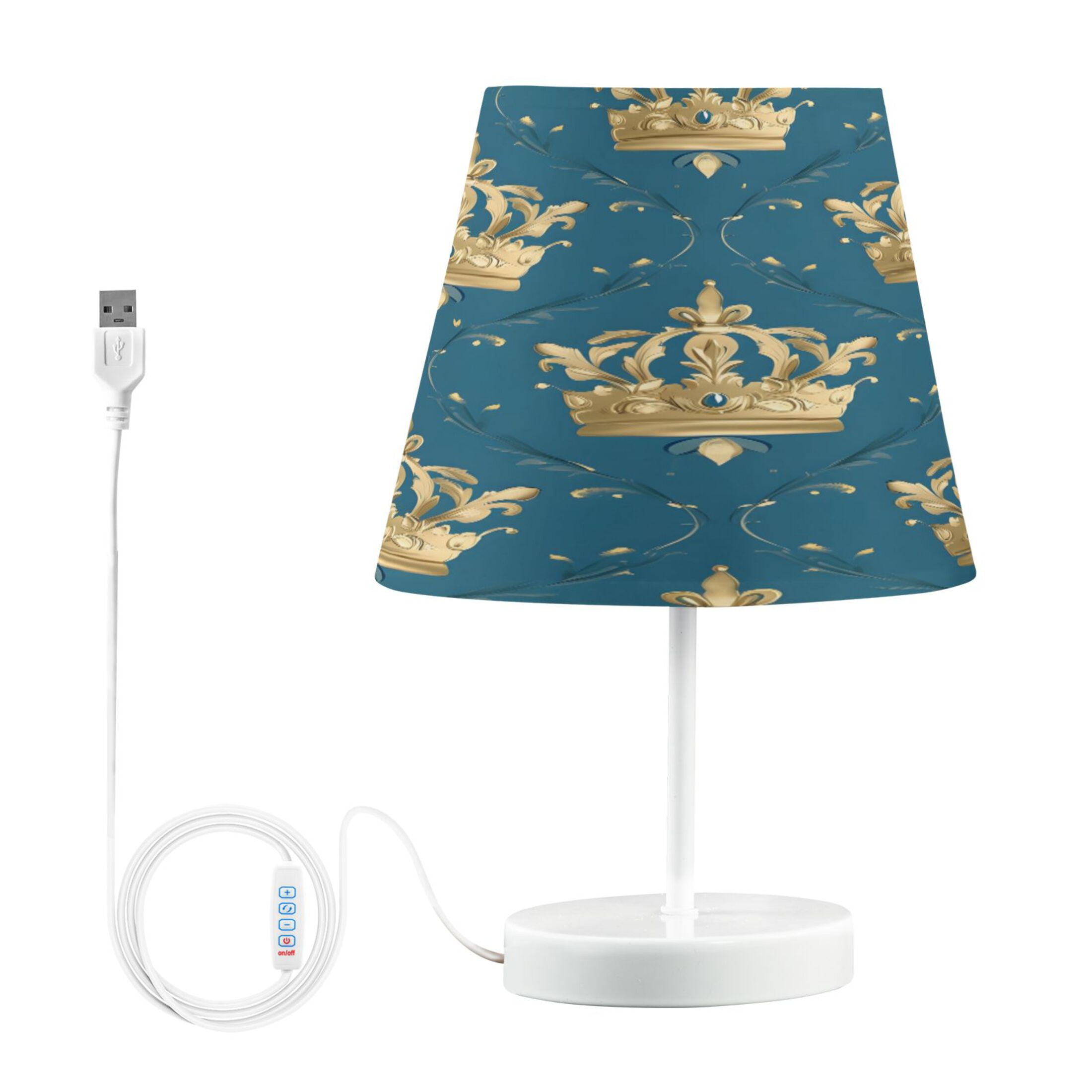 Ryvnso LED Bedside Table Lamp Crown on Bohemia Bedroom Desk Lamps ...