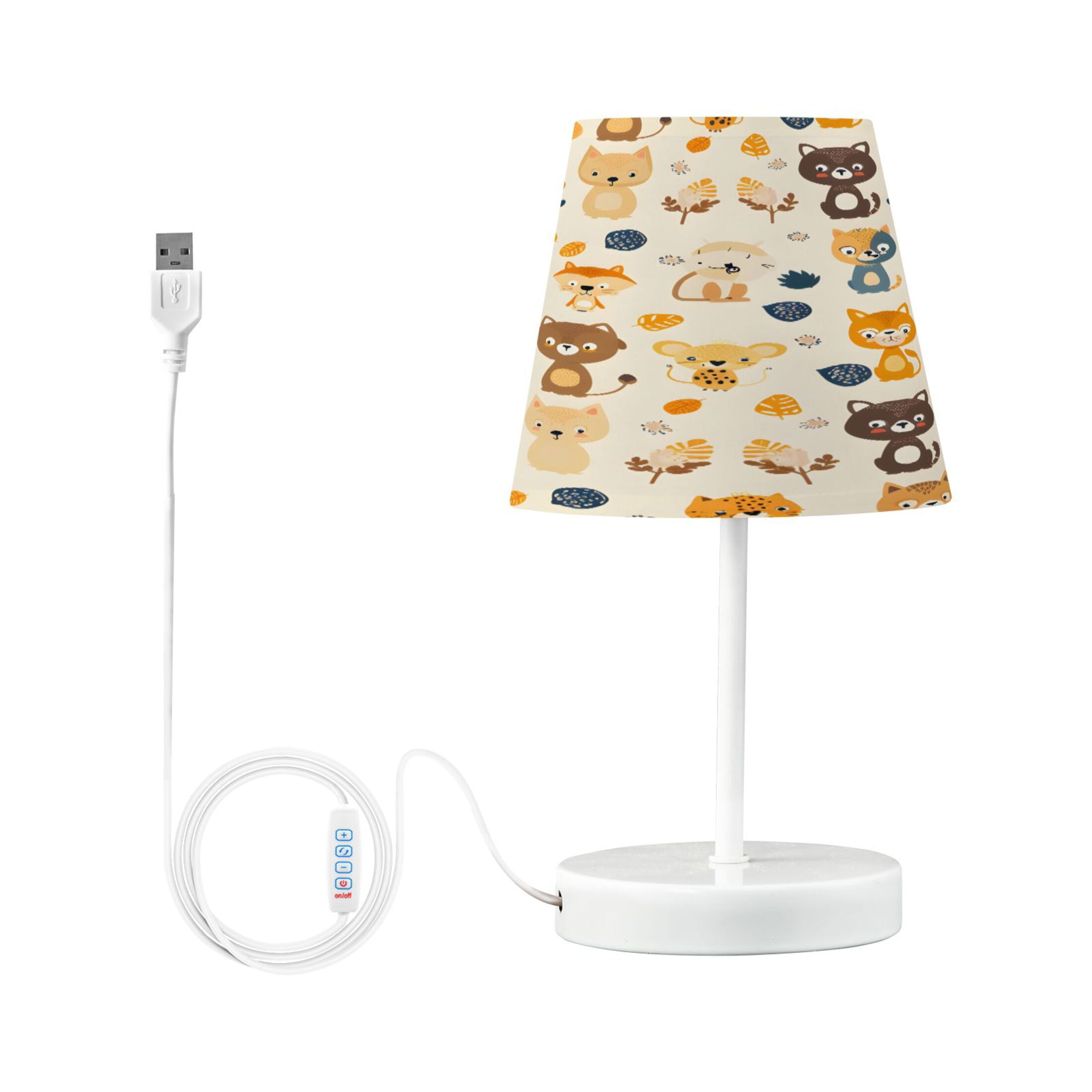 Ryvnso LED Bedside Table Lamp Cute Animals Bedroom Desk Lamps ...