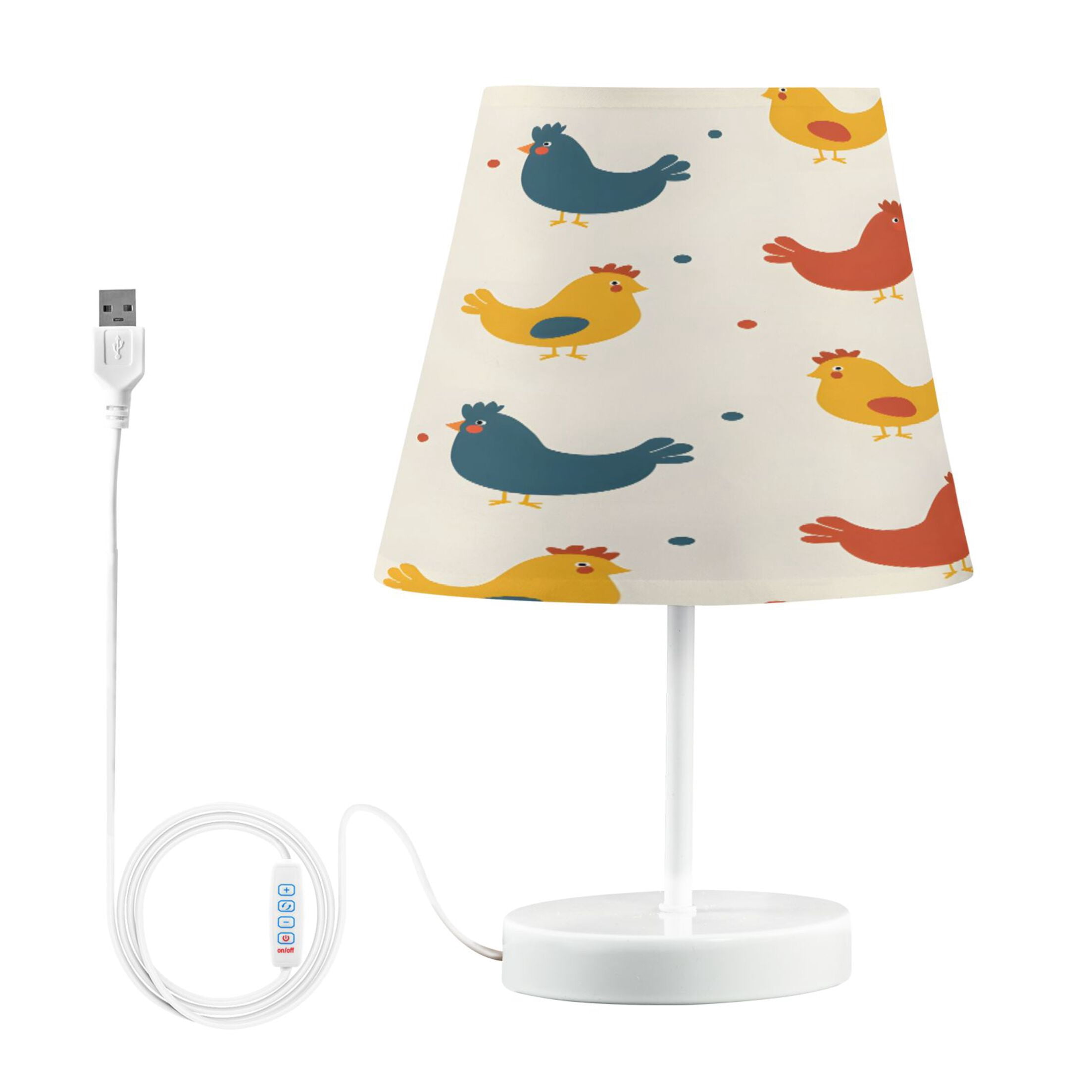 Ryvnso LED Bedside Table Lamp Cute Chicken Bedroom Desk Lamps ...