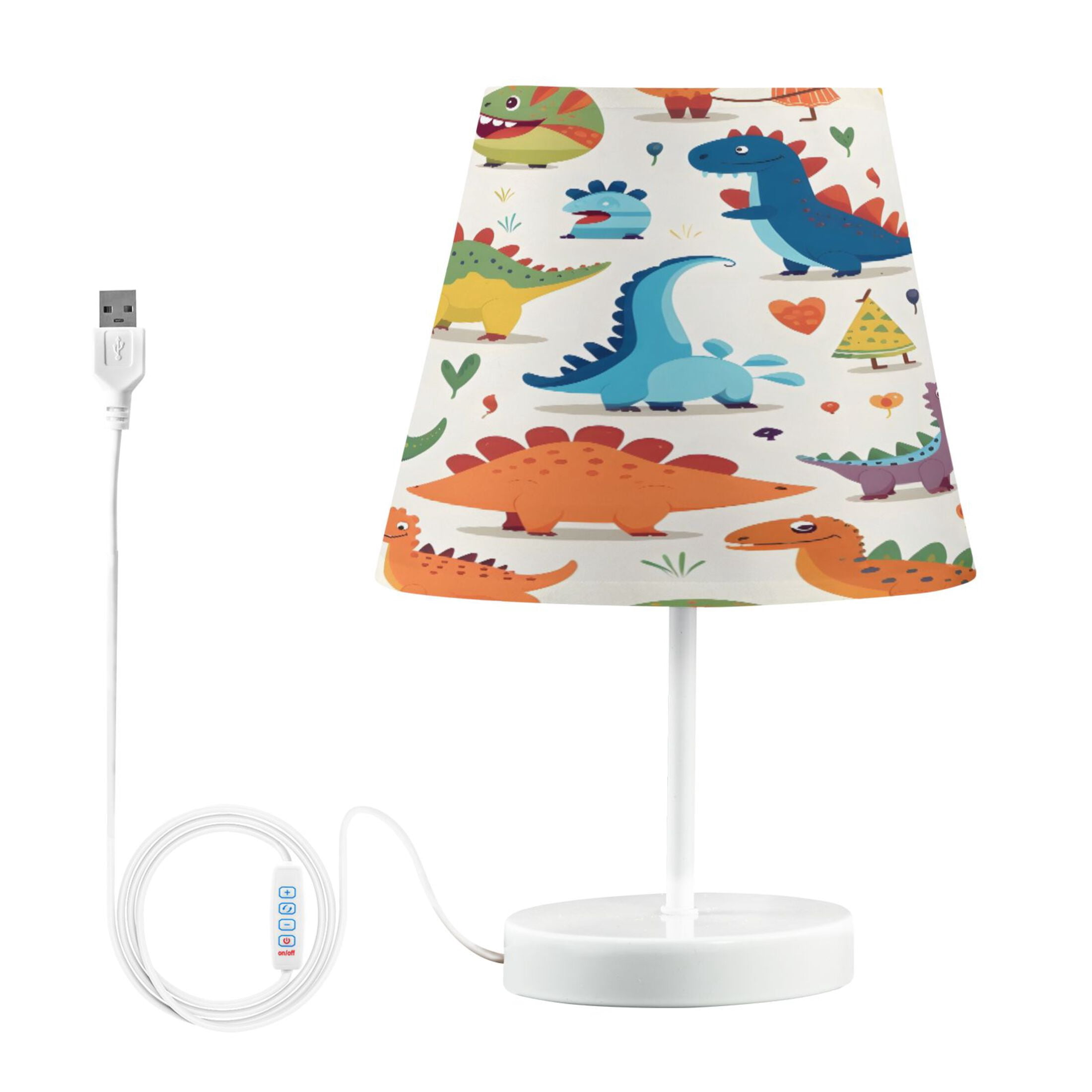 Ryvnso LED Bedside Table Lamp Cute Dinosaurs Cartoon Bedroom Desk Lamps ...