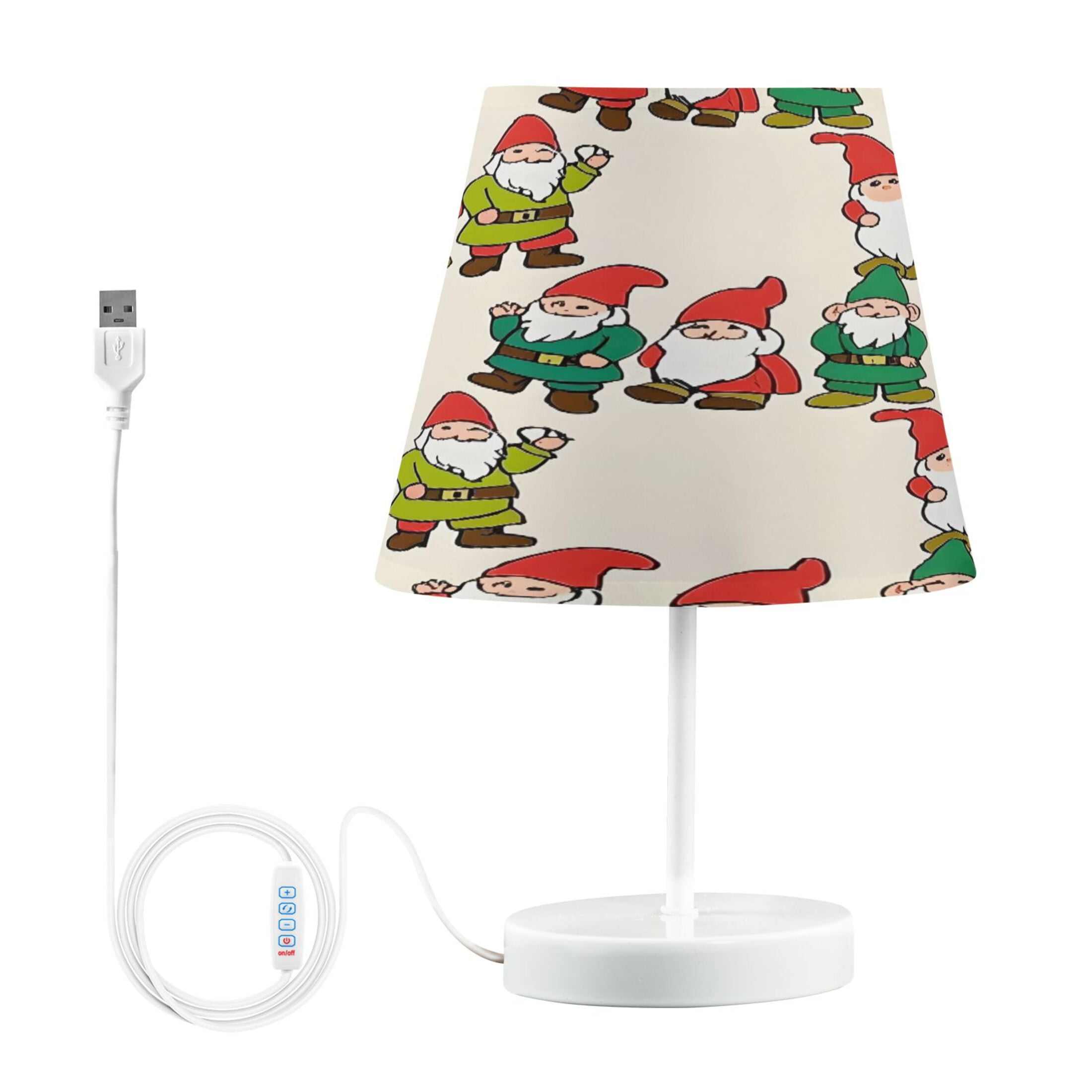 Ryvnso LED Bedside Table Lamp Cute Gnomes Bedroom Desk Lamps Nightstand ...