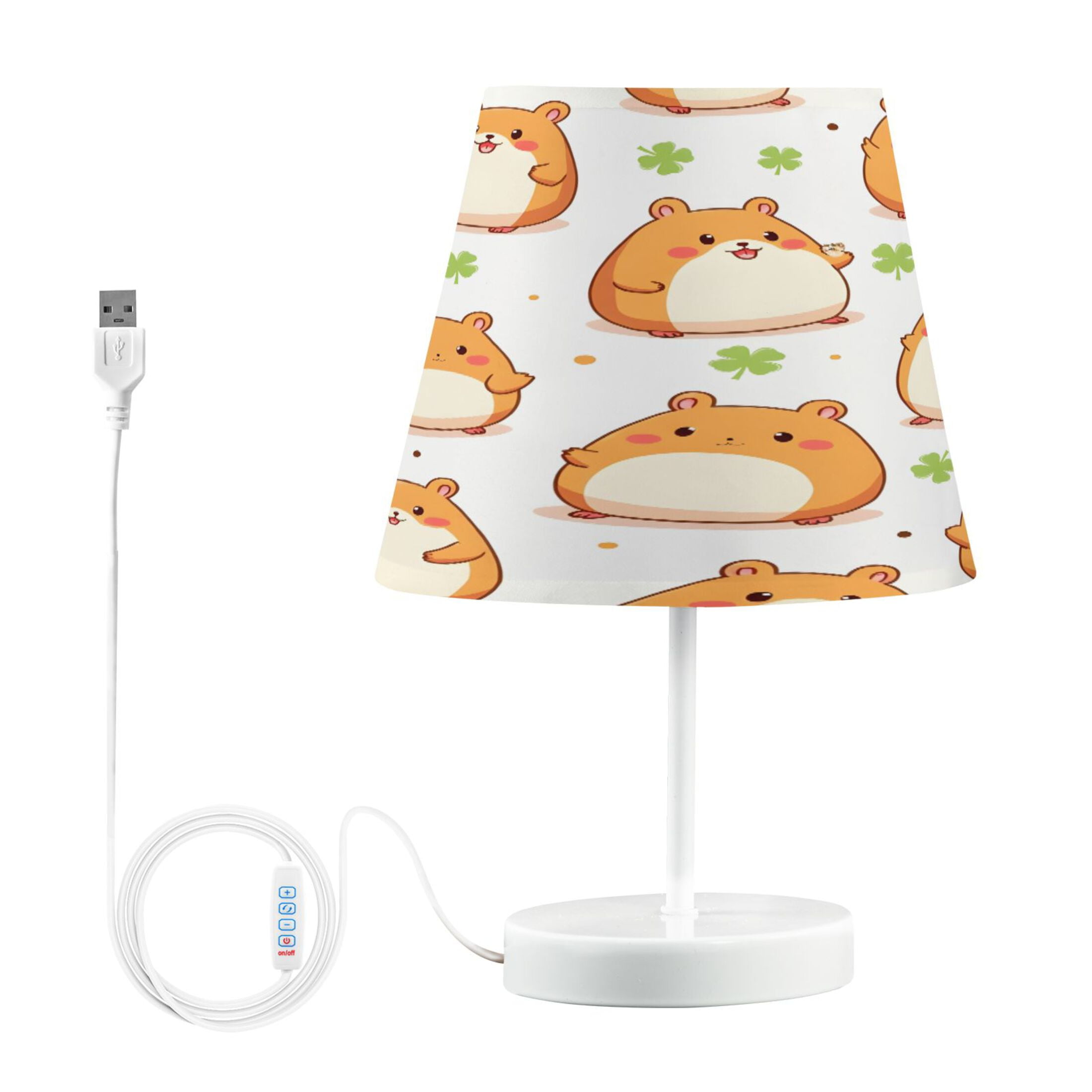 Ryvnso LED Bedside Table Lamp Cute Mouse Clover Bedroom Desk Lamps ...