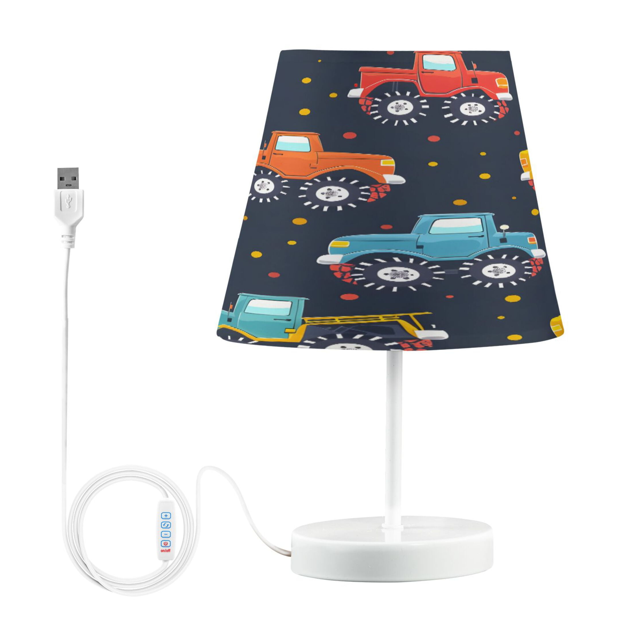 Ryvnso LED Bedside Table Lamp Cute Vehicles Car Bedroom Desk Lamps ...