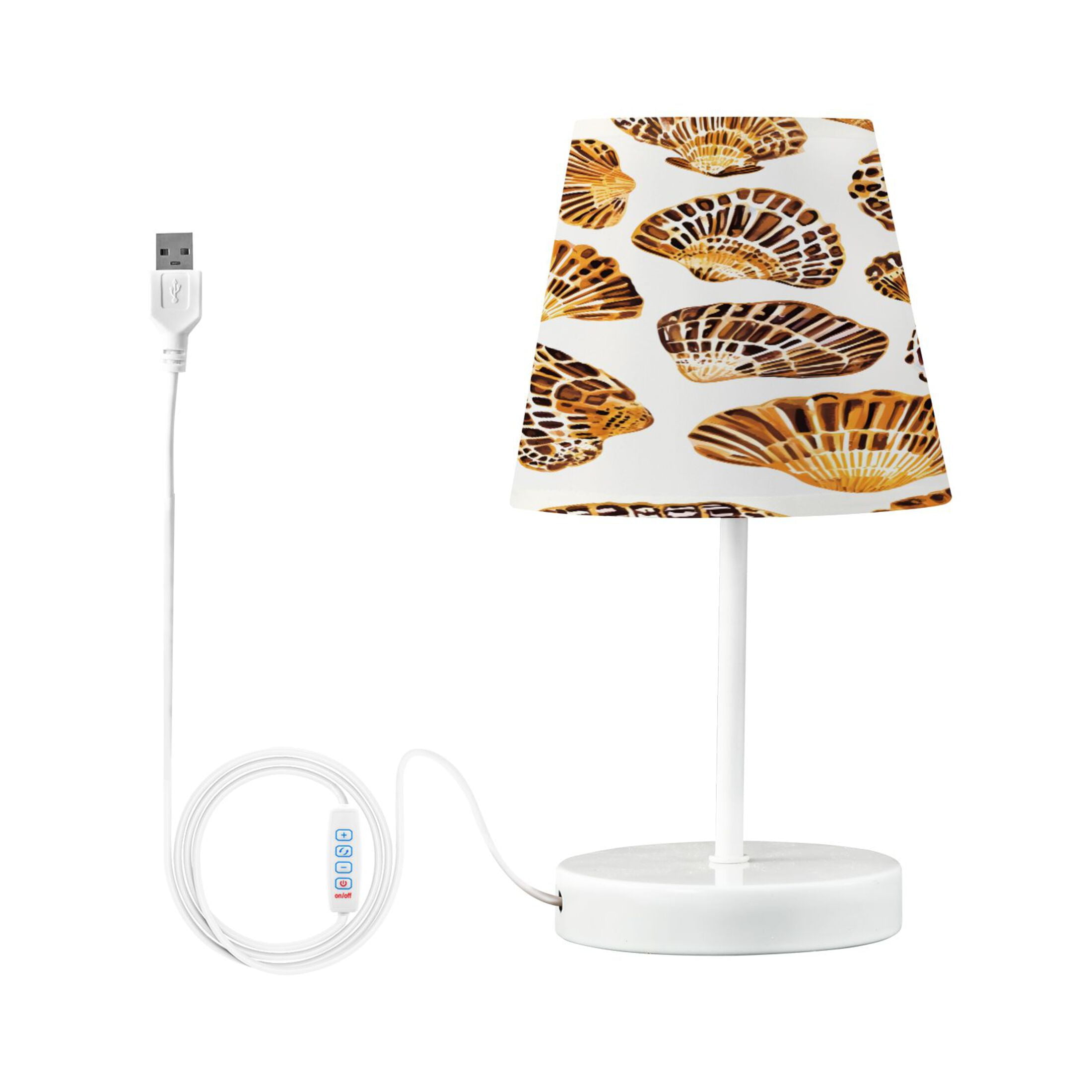 Ryvnso LED Bedside Table Lamp Leopard Seashells Bedroom Desk Lamps ...