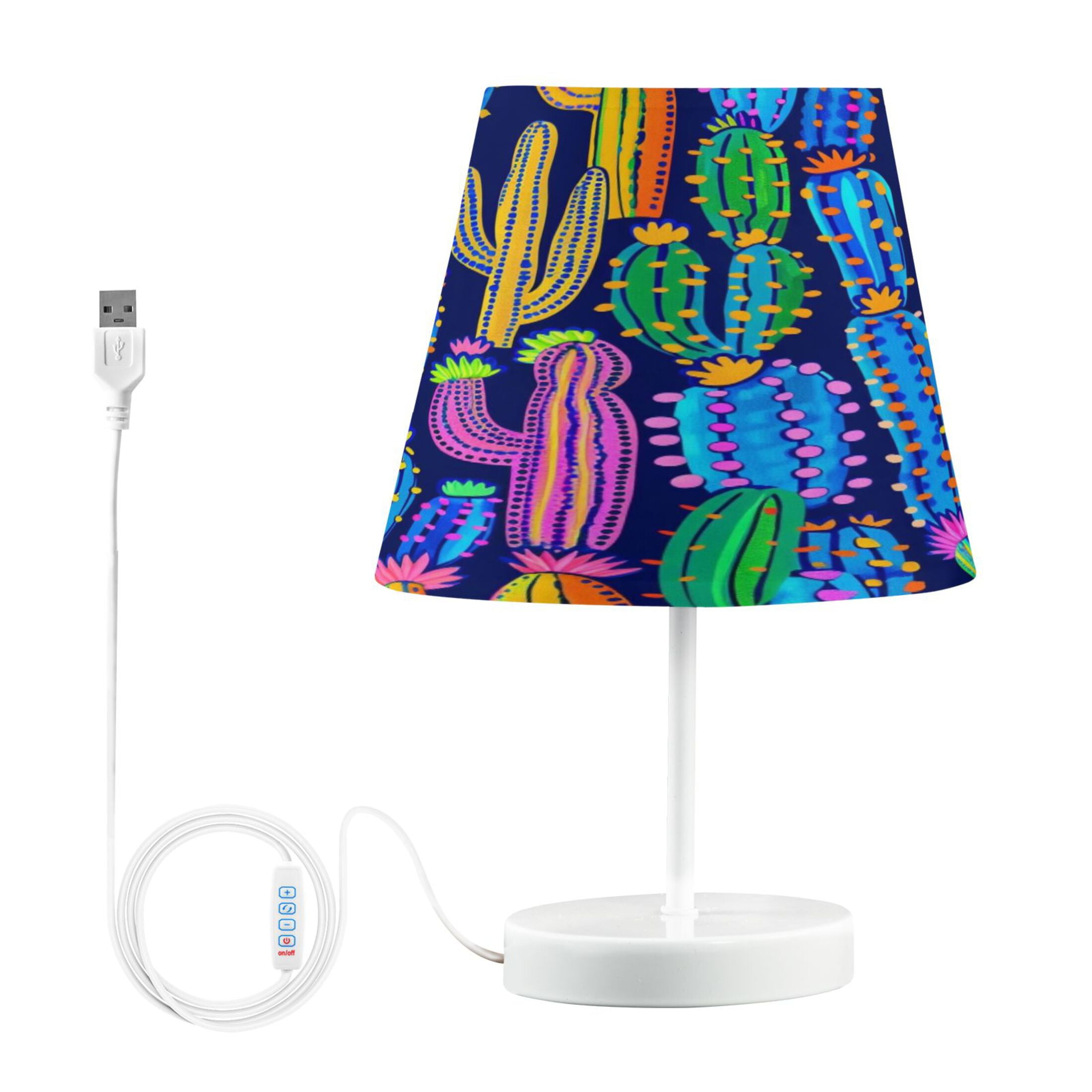Ryvnso LED Bedside Table Lamp Magic Cactus Bedroom Desk Lamps ...
