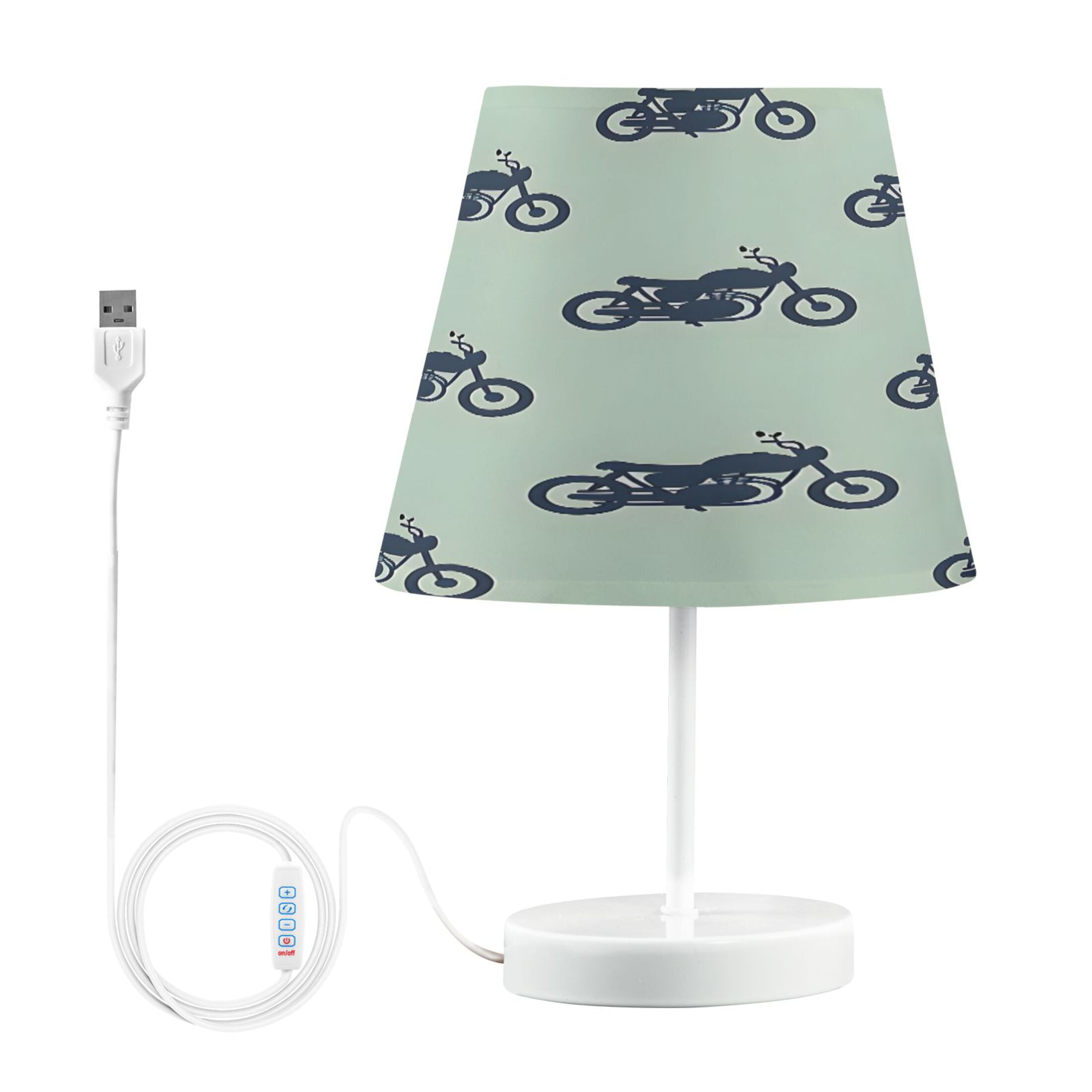 Ryvnso LED Bedside Table Lamp Motorcycle Retro Bedroom Desk Lamps ...