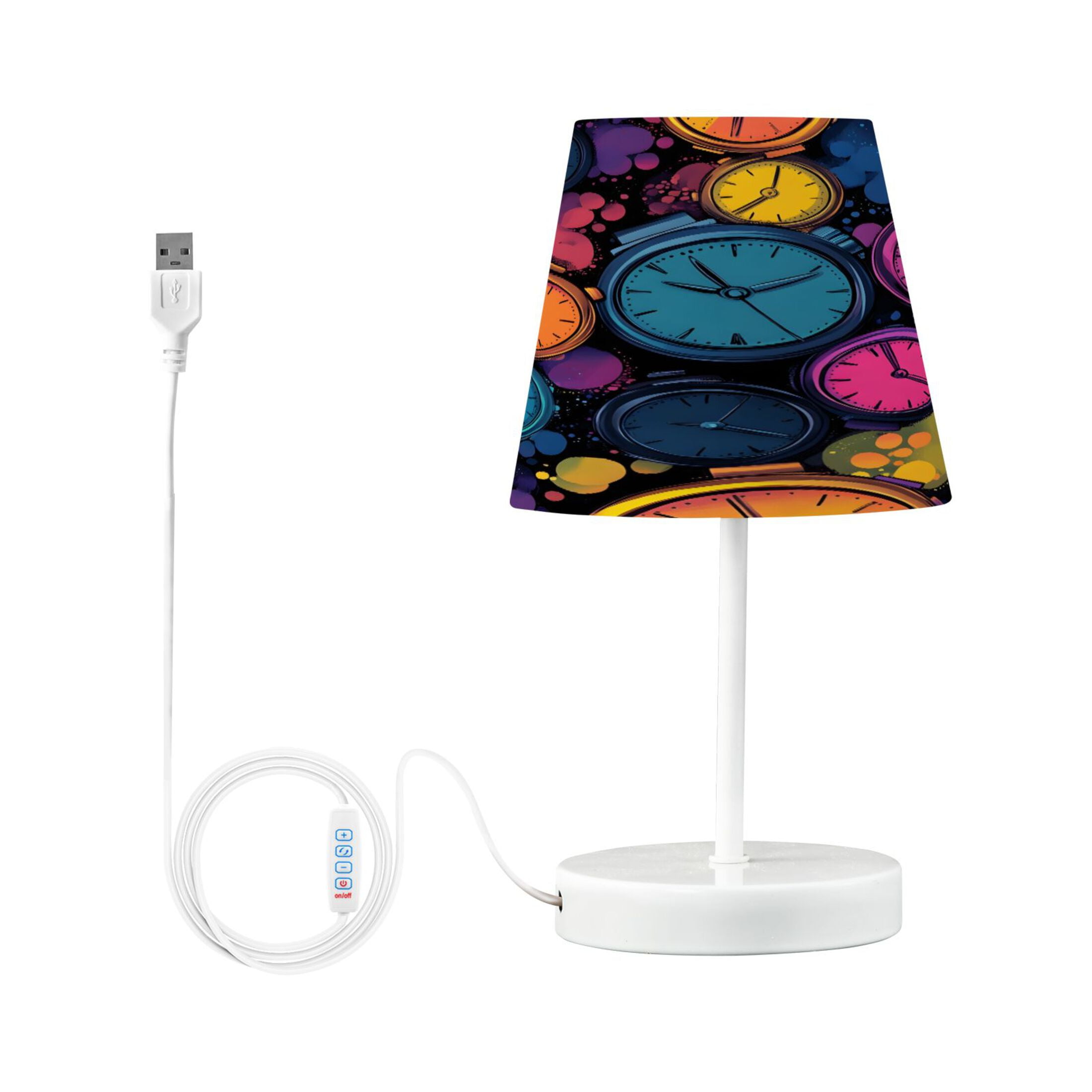 Ryvnso LED Bedside Table Lamp Retro Alarm Clocks Bedroom Desk Lamps ...