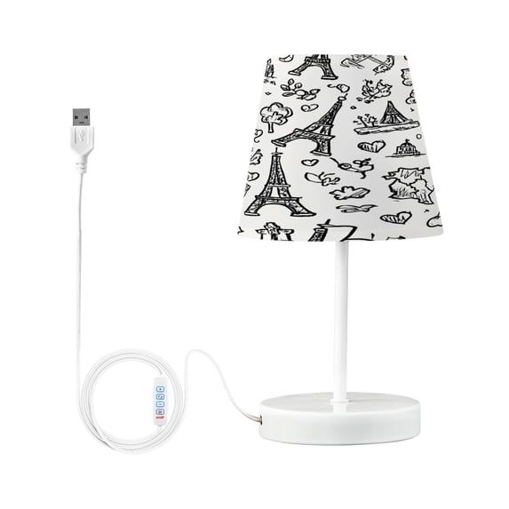 Ryvnso LED Bedside Table Lamp Retro Eiffel Tower Bedroom Desk Lamps ...