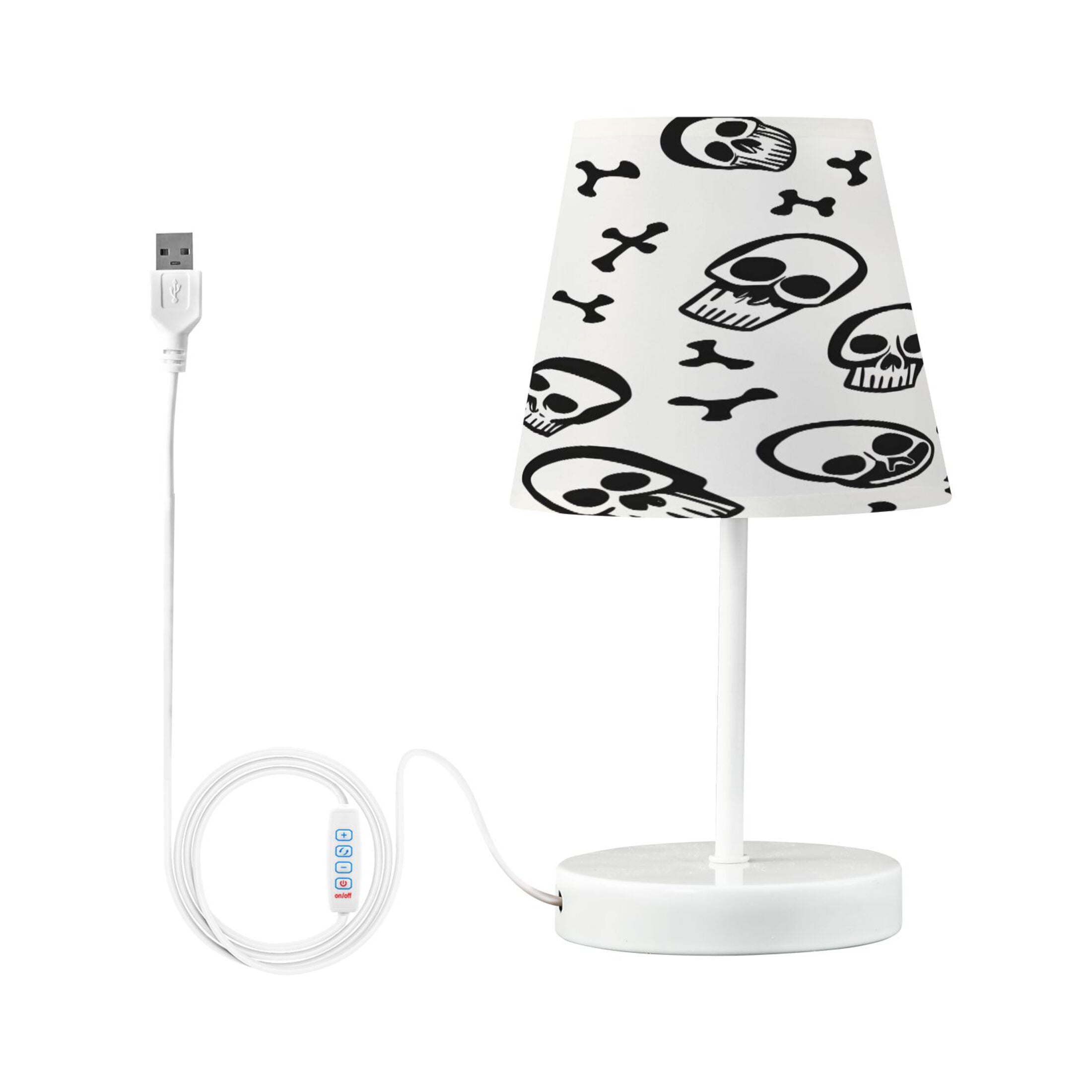 Ryvnso LED Bedside Table Lamp Skulls Bones Bedroom Desk Lamps ...