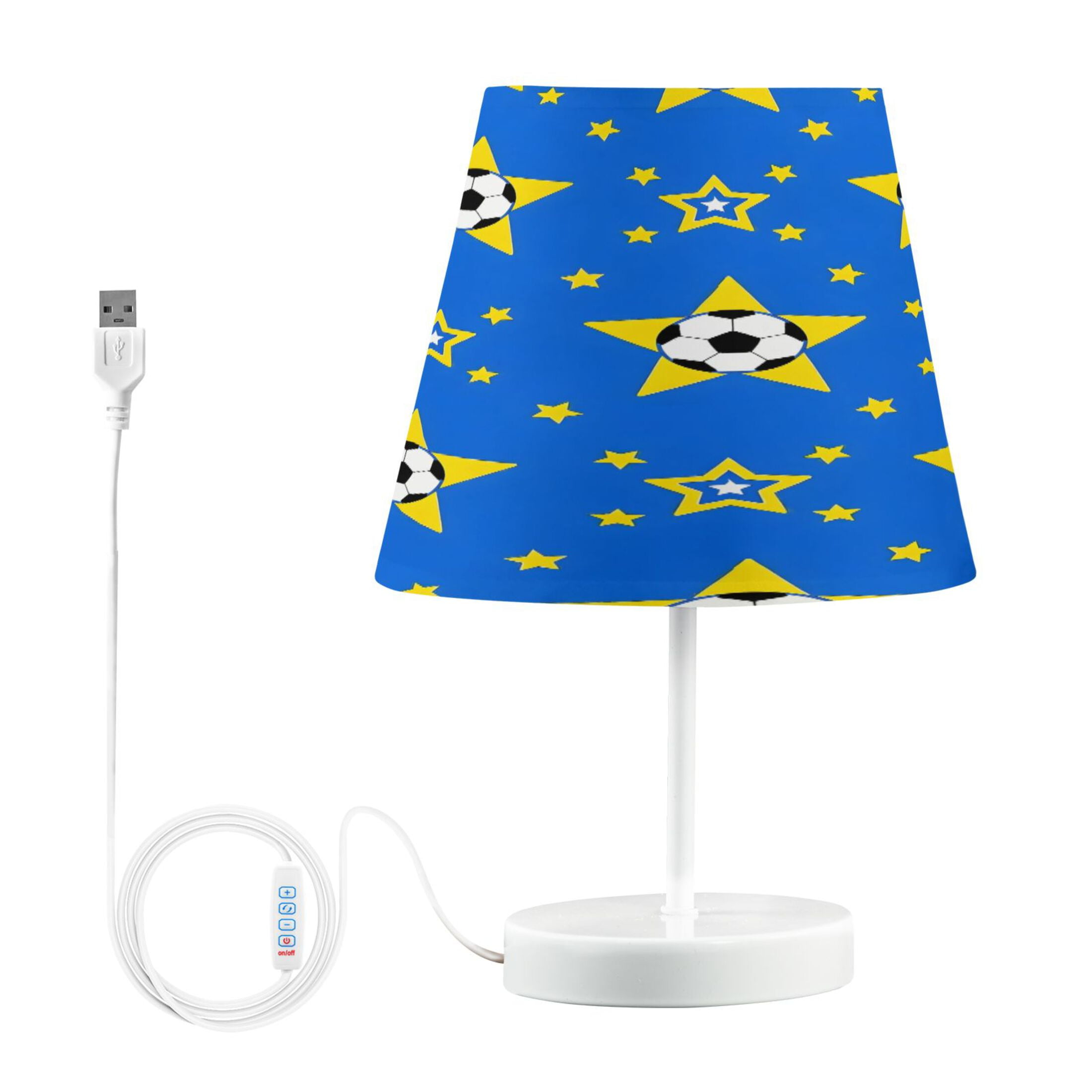 Ryvnso LED Bedside Table Lamp Soccer Football Stars Bedroom Desk Lamps ...