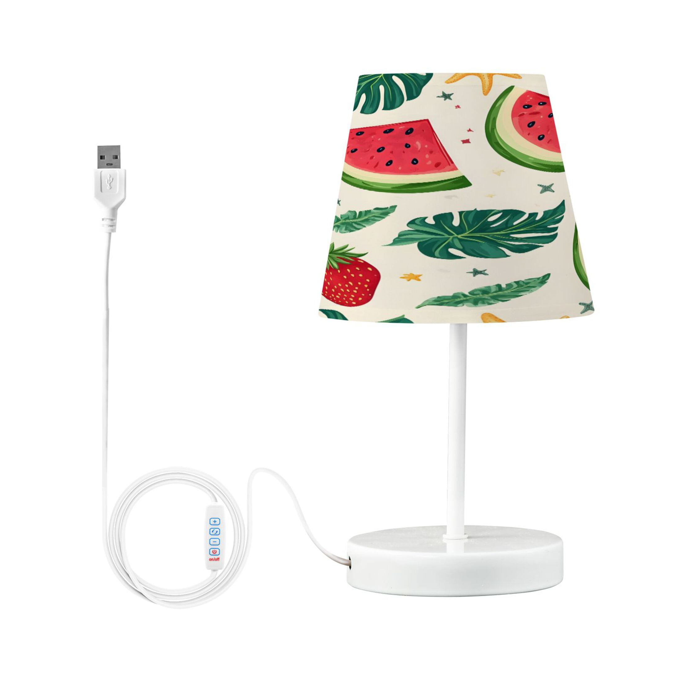 Ryvnso LED Bedside Table Lamp Watermelon and Strawberry Bedroom Desk ...