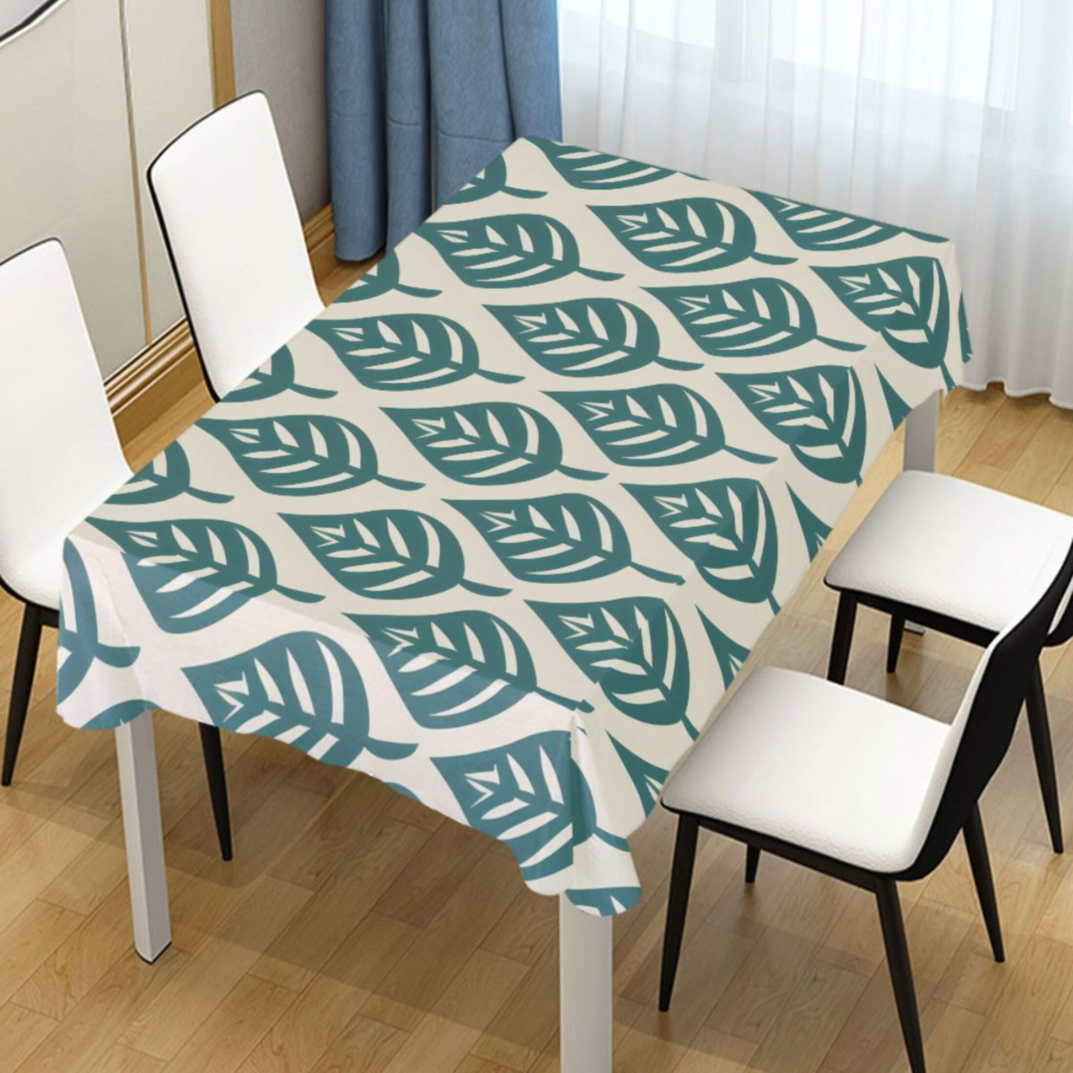 Ryvnso Leaf Rectangle Table Cloth Tablecover Dinning Tablecloth 60"x120 ...