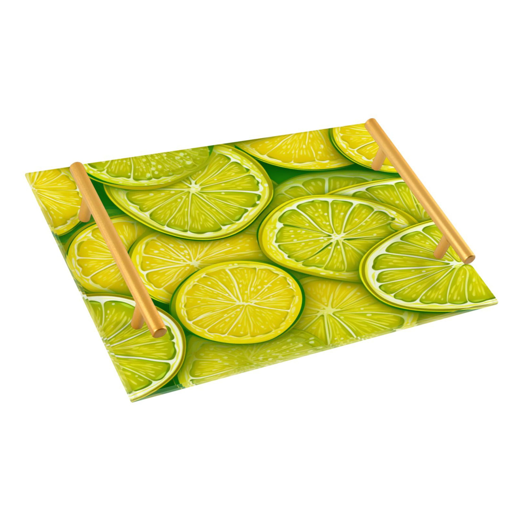 Ryvnso Lemon Fruit Bathroom Tray Vanity Countertop Trays Acrylic ...