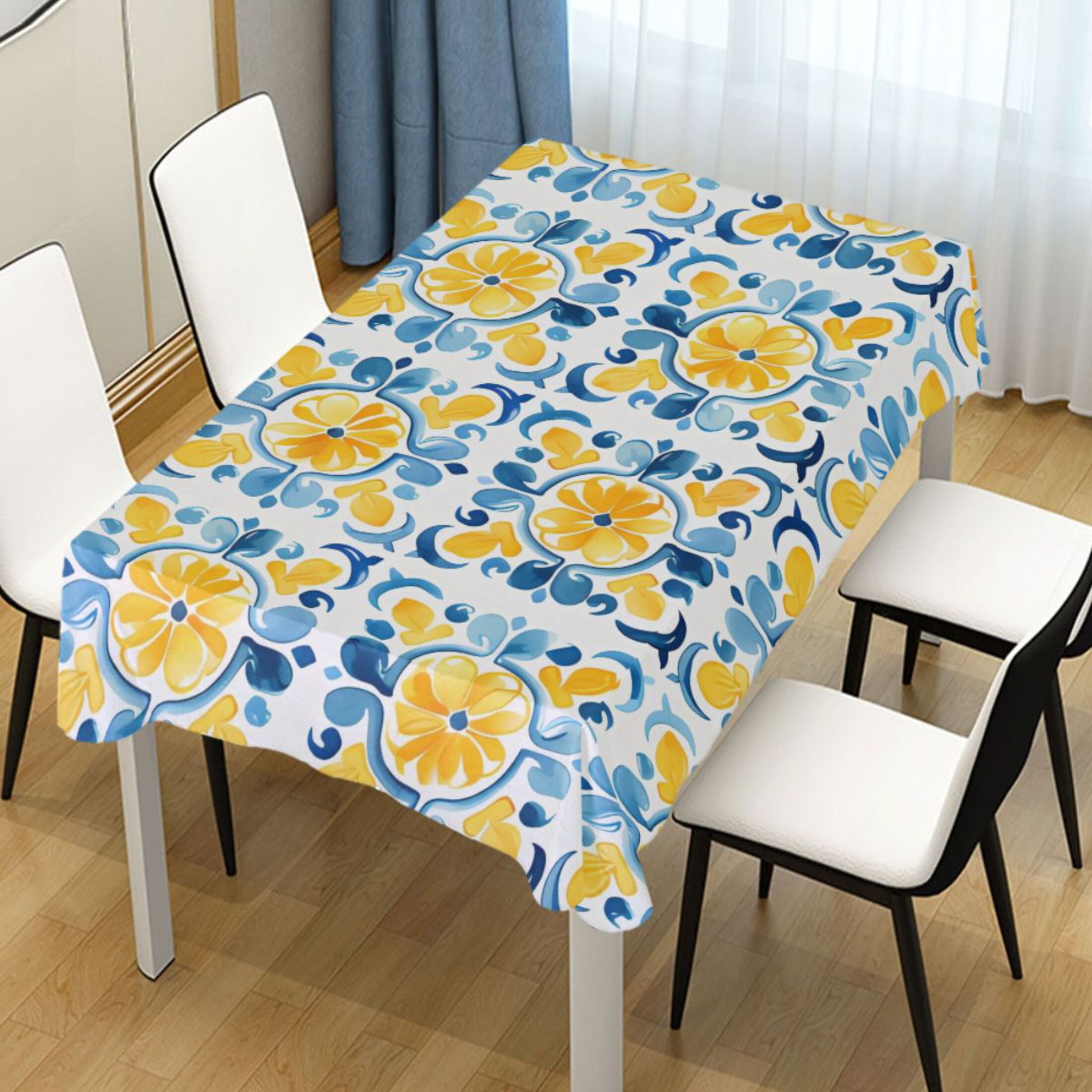 Ryvnso Lemons Bohomis Rectangle Table Cloth Tablecover Dinning ...