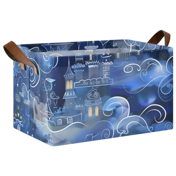 Ryvnso Magic Castle Storage Bins Large Basket Foldable Cube Toys ...