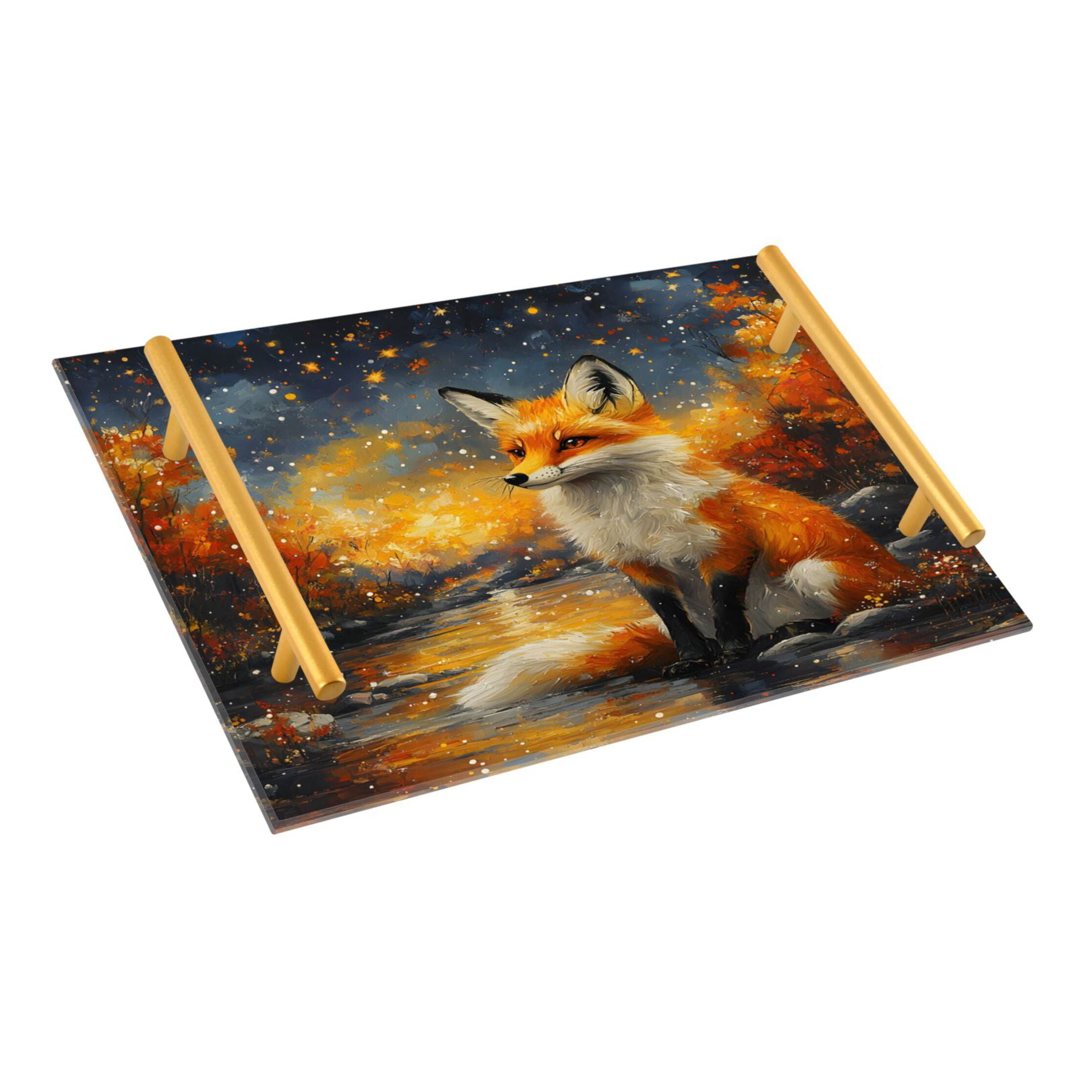 Ryvnso Magic Fox Bathroom Tray Vanity Countertop Trays Acrylic ...