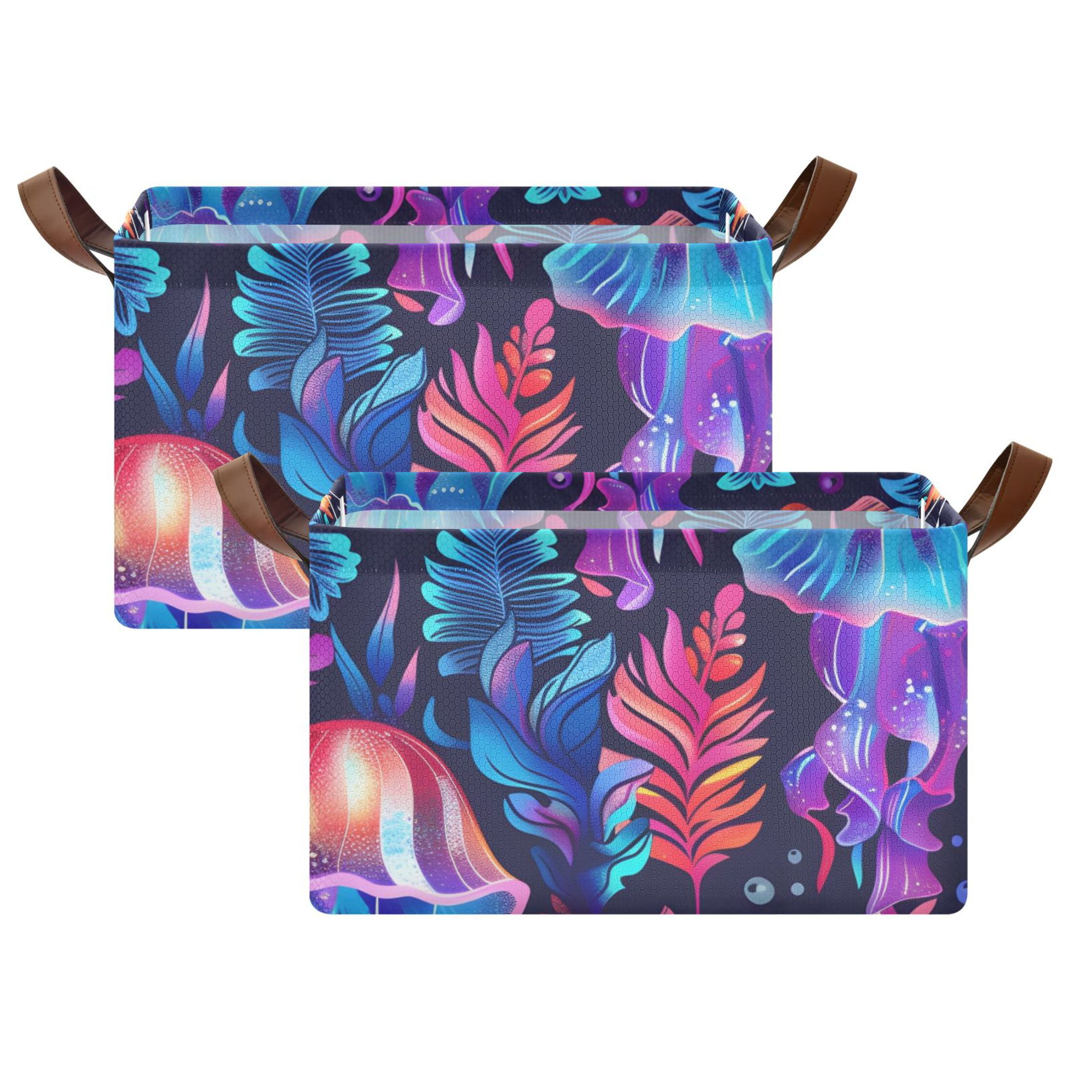Ryvnso Magic Jellyfish and Seaweed Storage Bins Large Basket Foldable ...