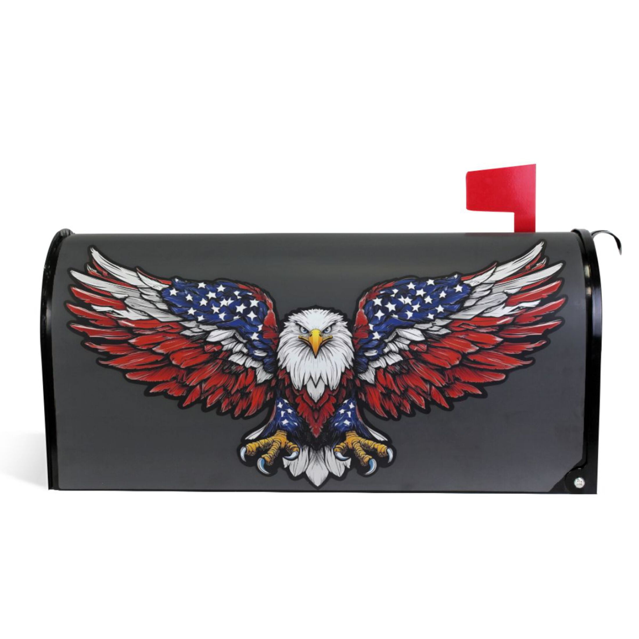 Ryvnso Mailbox Cover American Eagle Flag Magnetic Mailbox Wrap Standard ...
