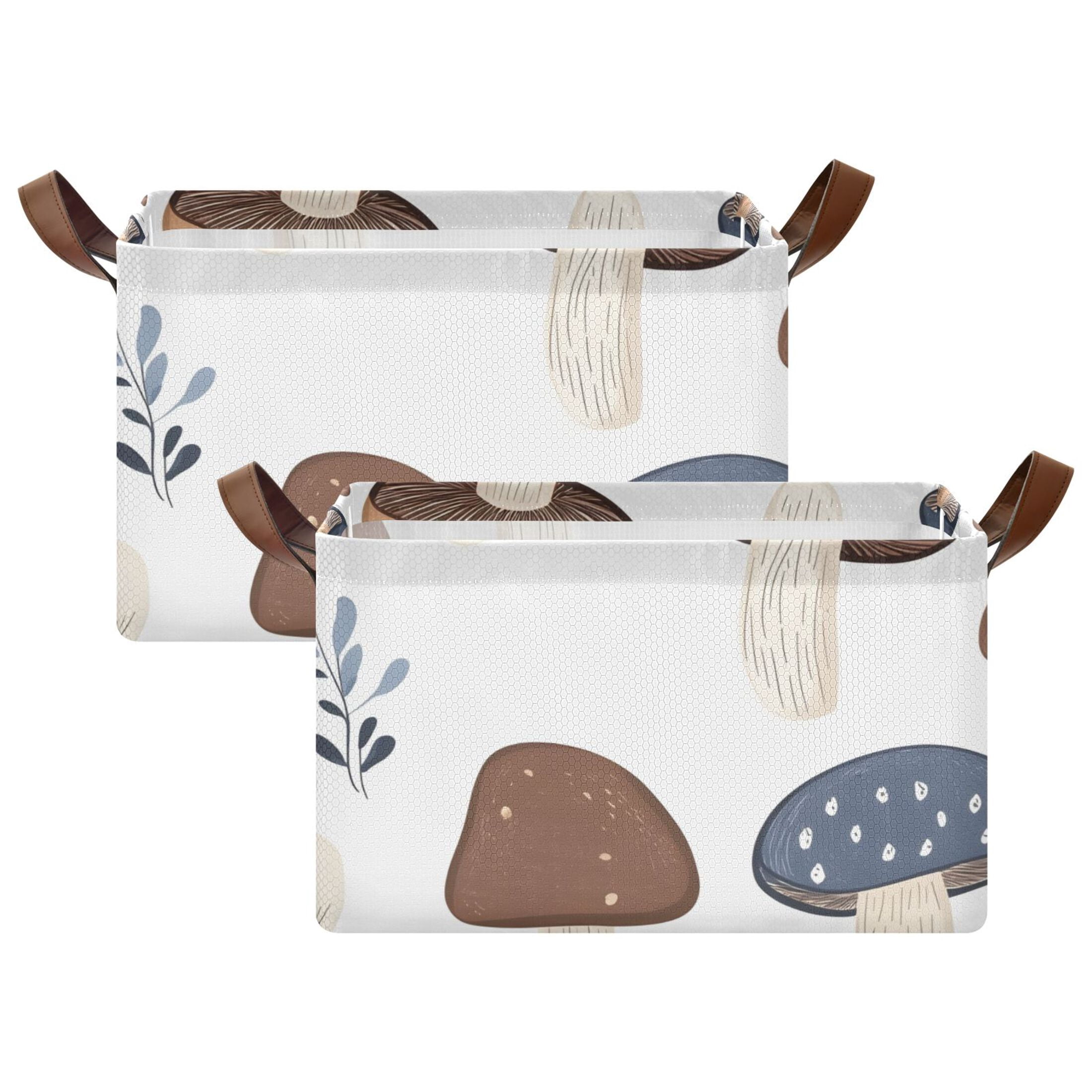 Ryvnso Mushroom Cartoon Storage Bins Large Basket Foldable Cube Toys ...