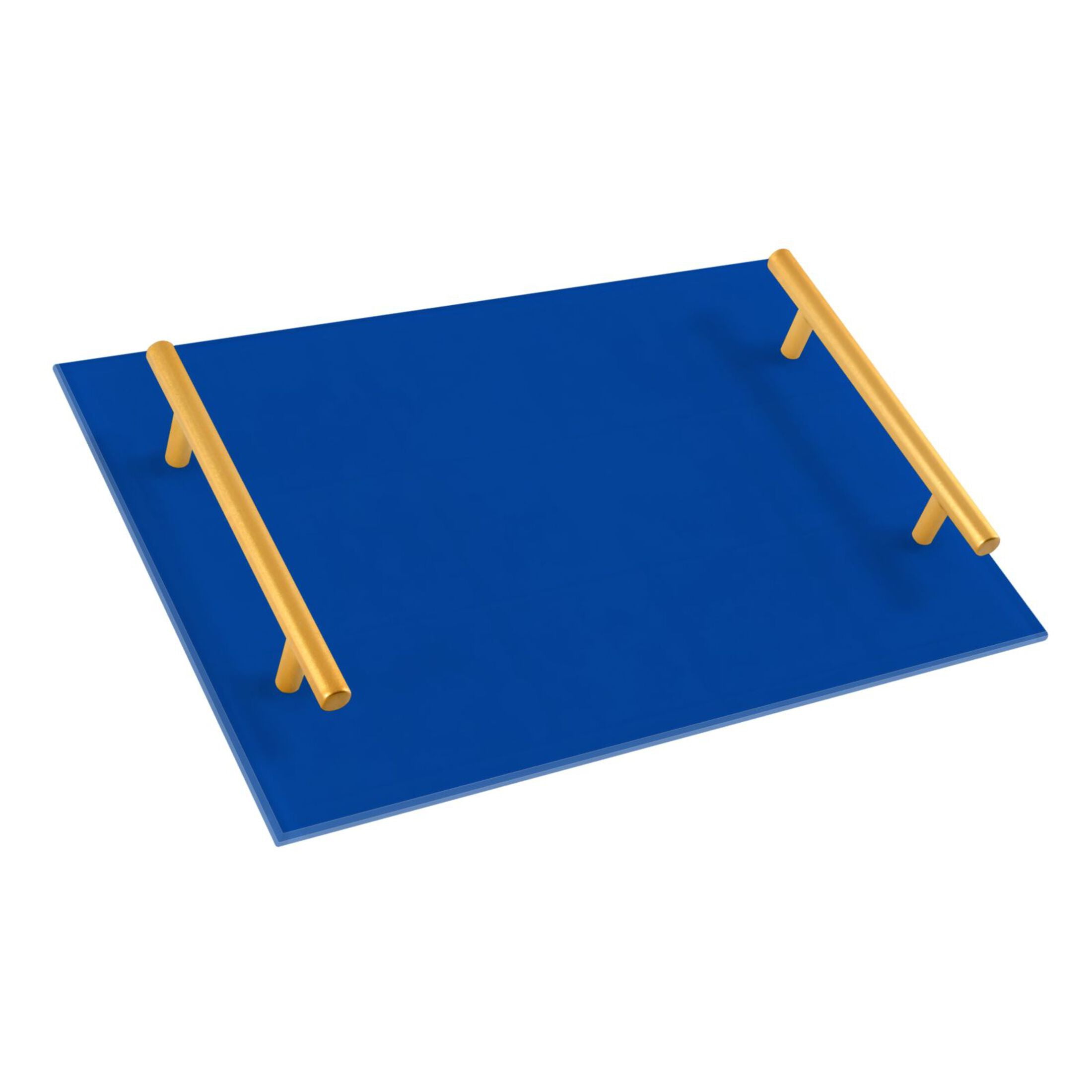 Ryvnso Navy Blue Bathroom Tray Vanity Countertop Trays Acrylic ...