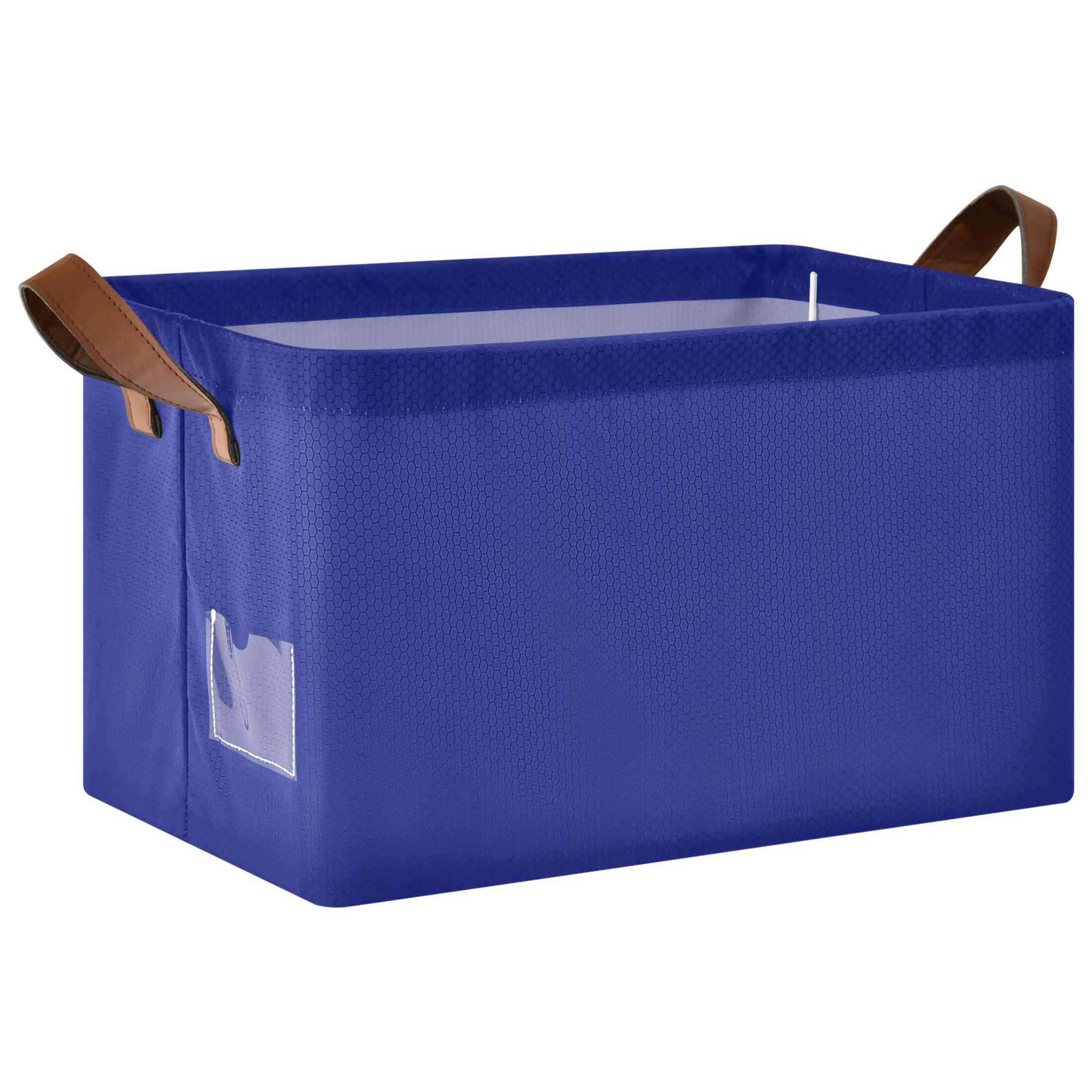 Ryvnso Navy Storage Bins Large Basket Foldable Cube Toys Organizer with ...