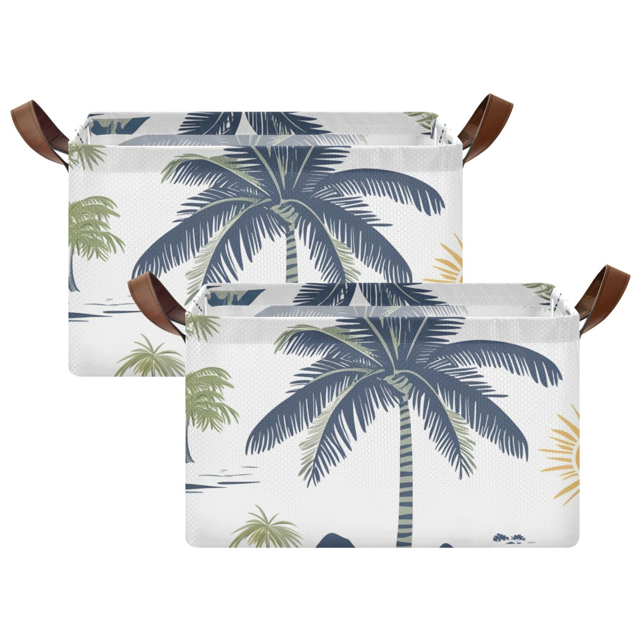 Ryvnso Palm Tree-a2 Storage Bins Large Basket Foldable Cube Toys ...
