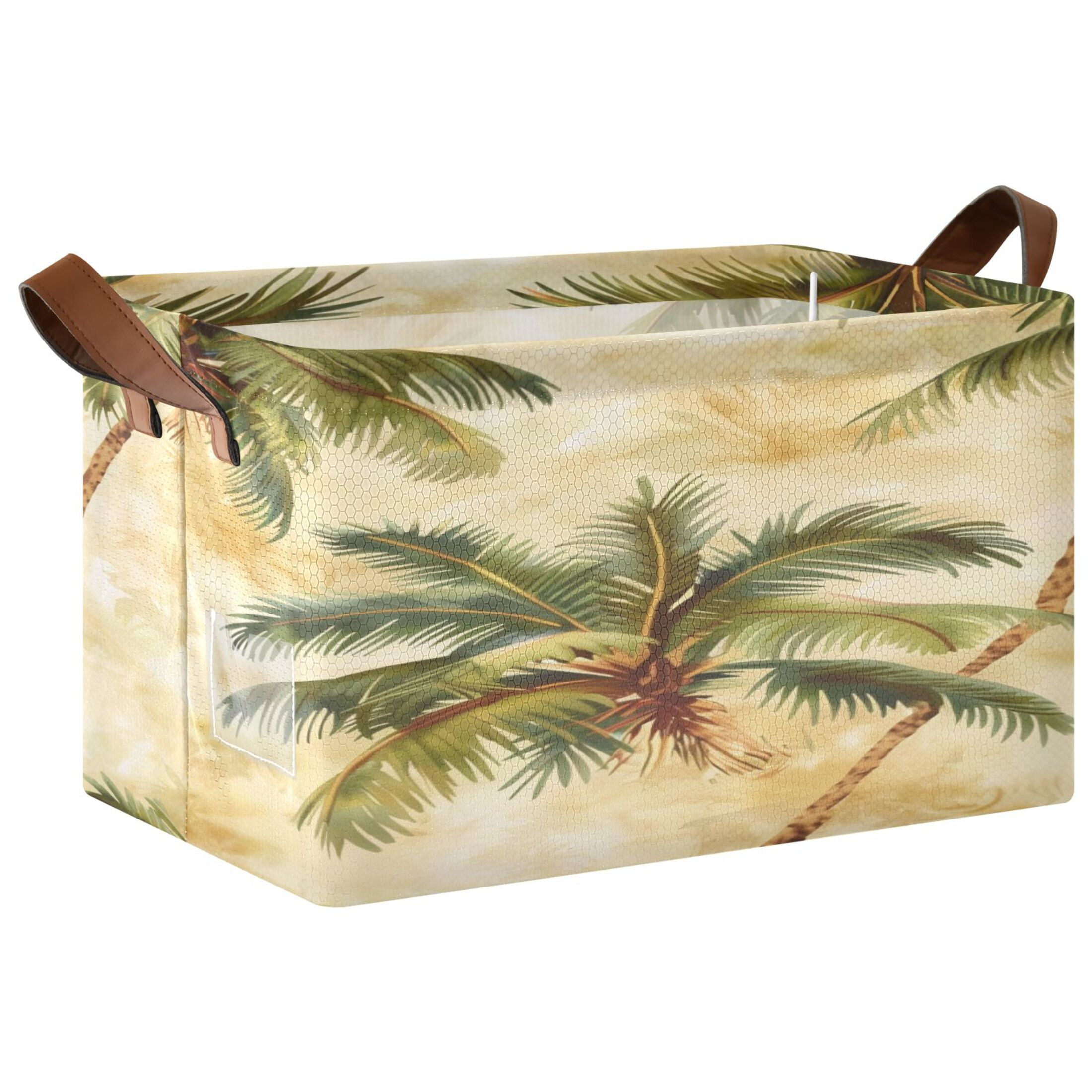 Ryvnso Retro Palm Trees Storage Bins Large Basket Foldable Cube Toys ...