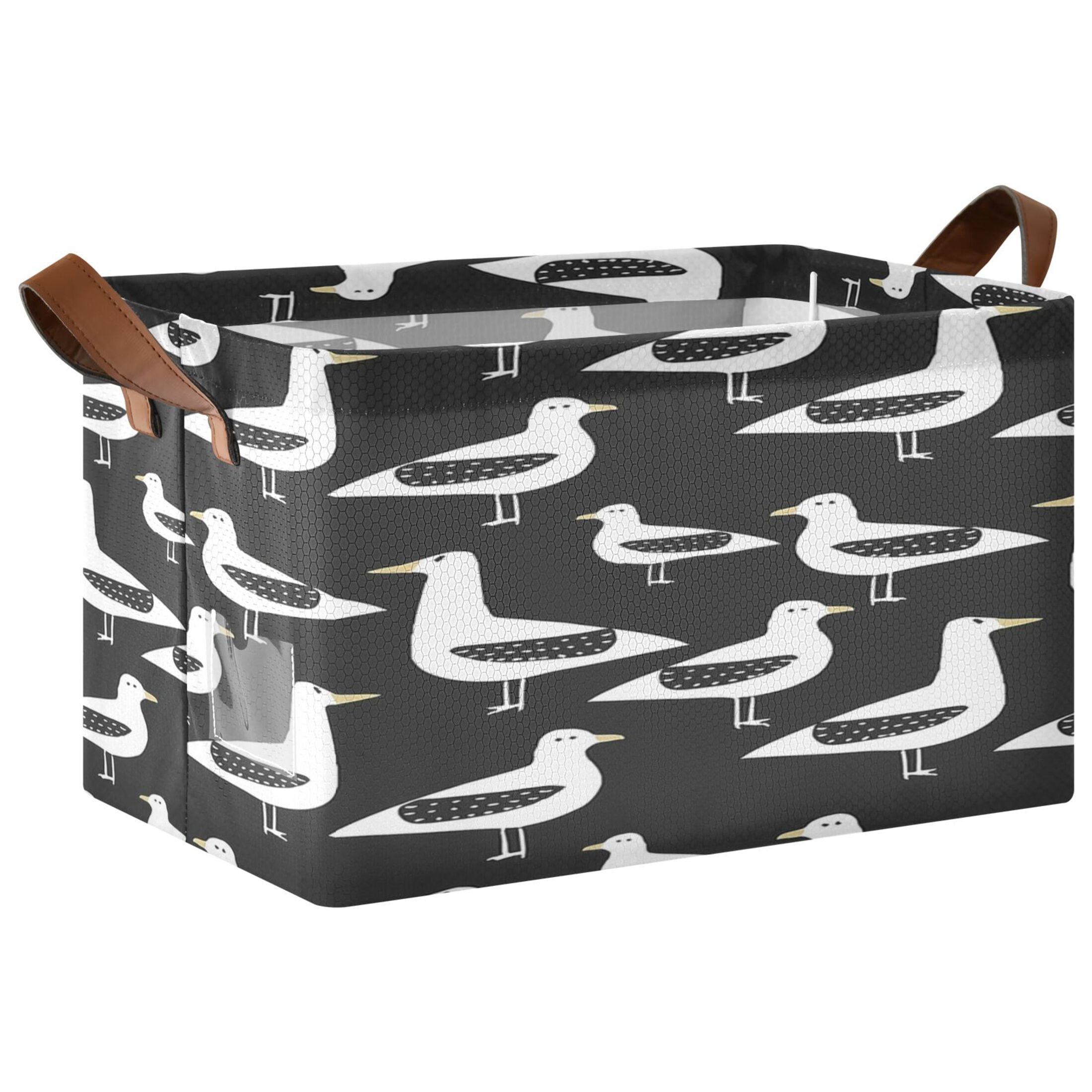 Ryvnso Seagull Storage Bins Large Basket Foldable Cube Toys Organizer ...