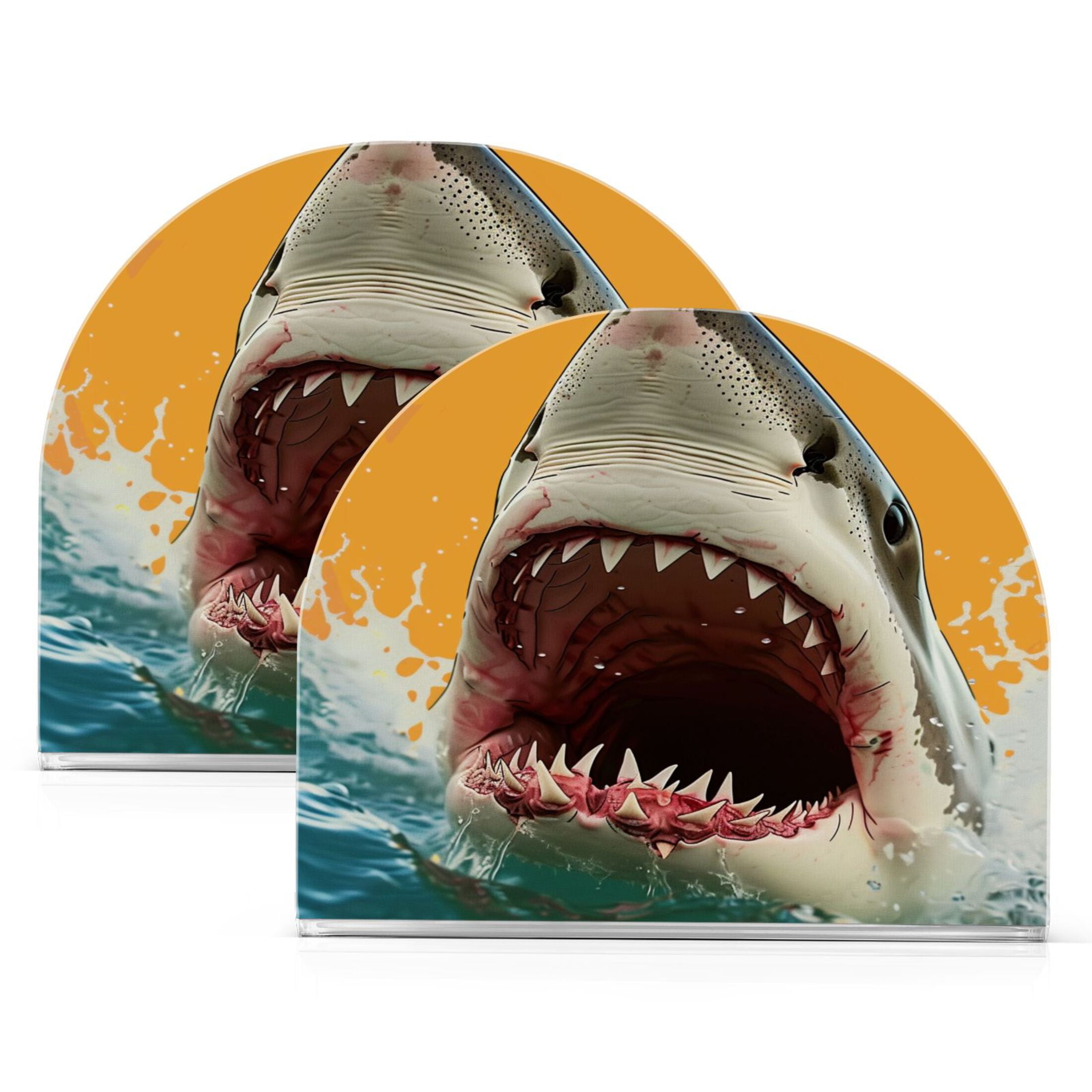 Ryvnso Shark Mouth Pattern Acrylic Napkin Holder Table Kitchen Paper ...
