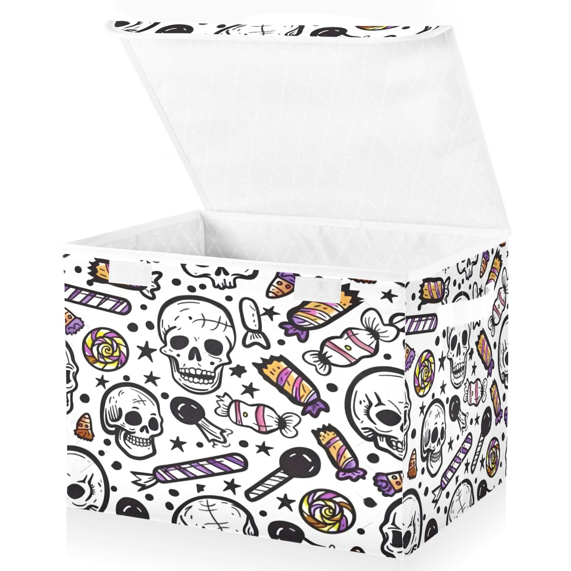 Ryvnso Skeleton Cartoon Large Lidded Foldable Storage Baskets Cubes ...