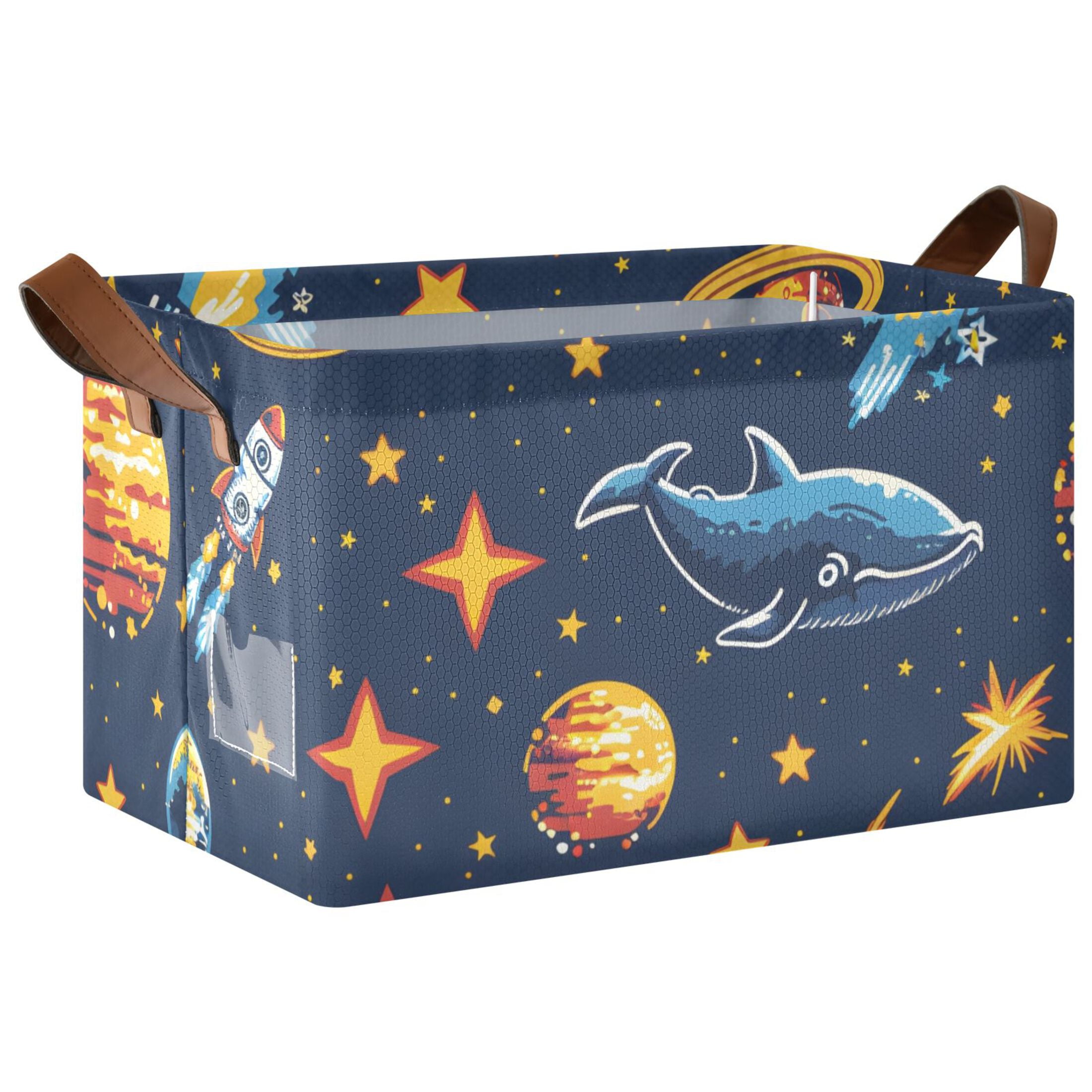 Ryvnso Space Stars Universe Storage Bins Large Basket Foldable Cube ...