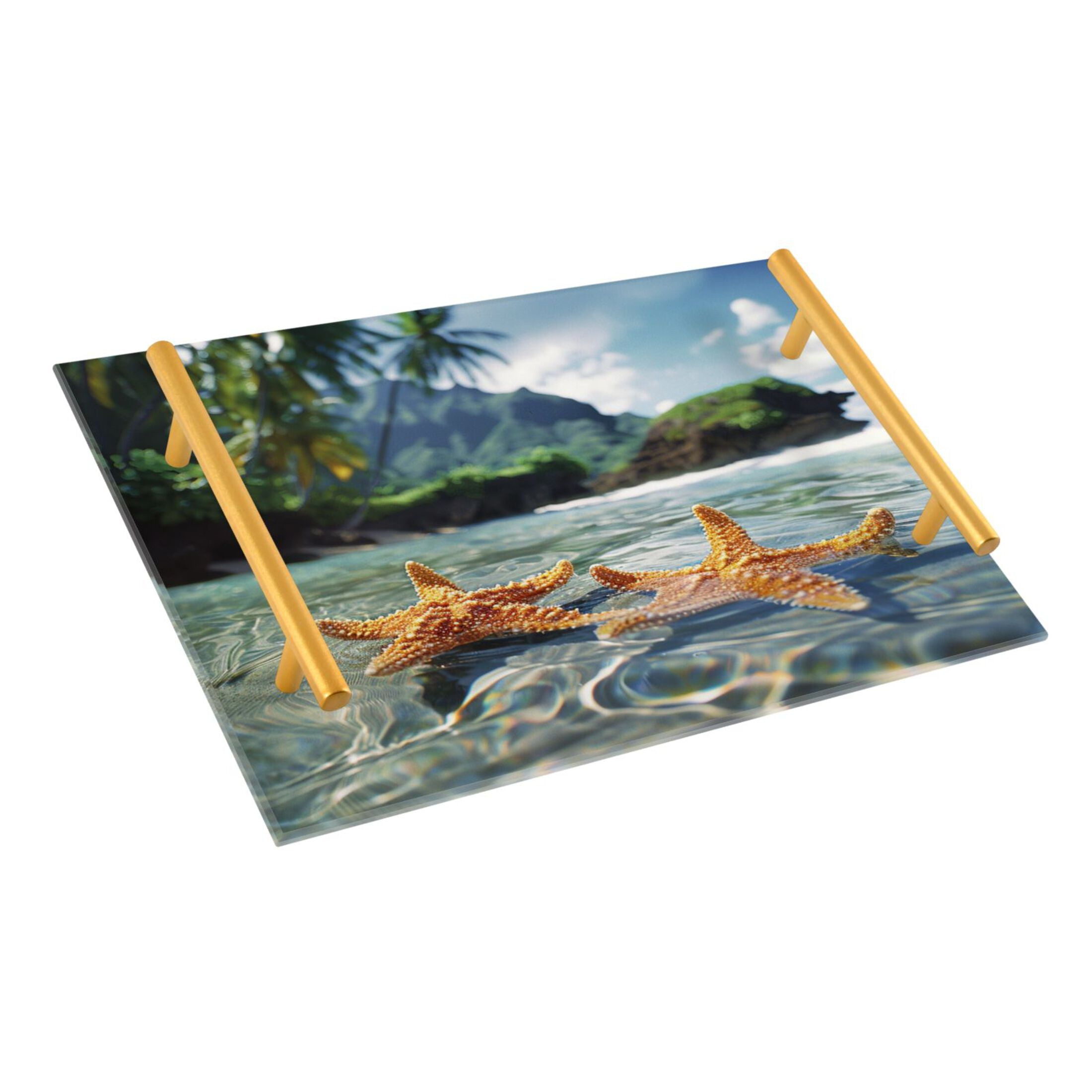 Ryvnso Star Fish in Summer Bathroom Tray Vanity Countertop Trays ...