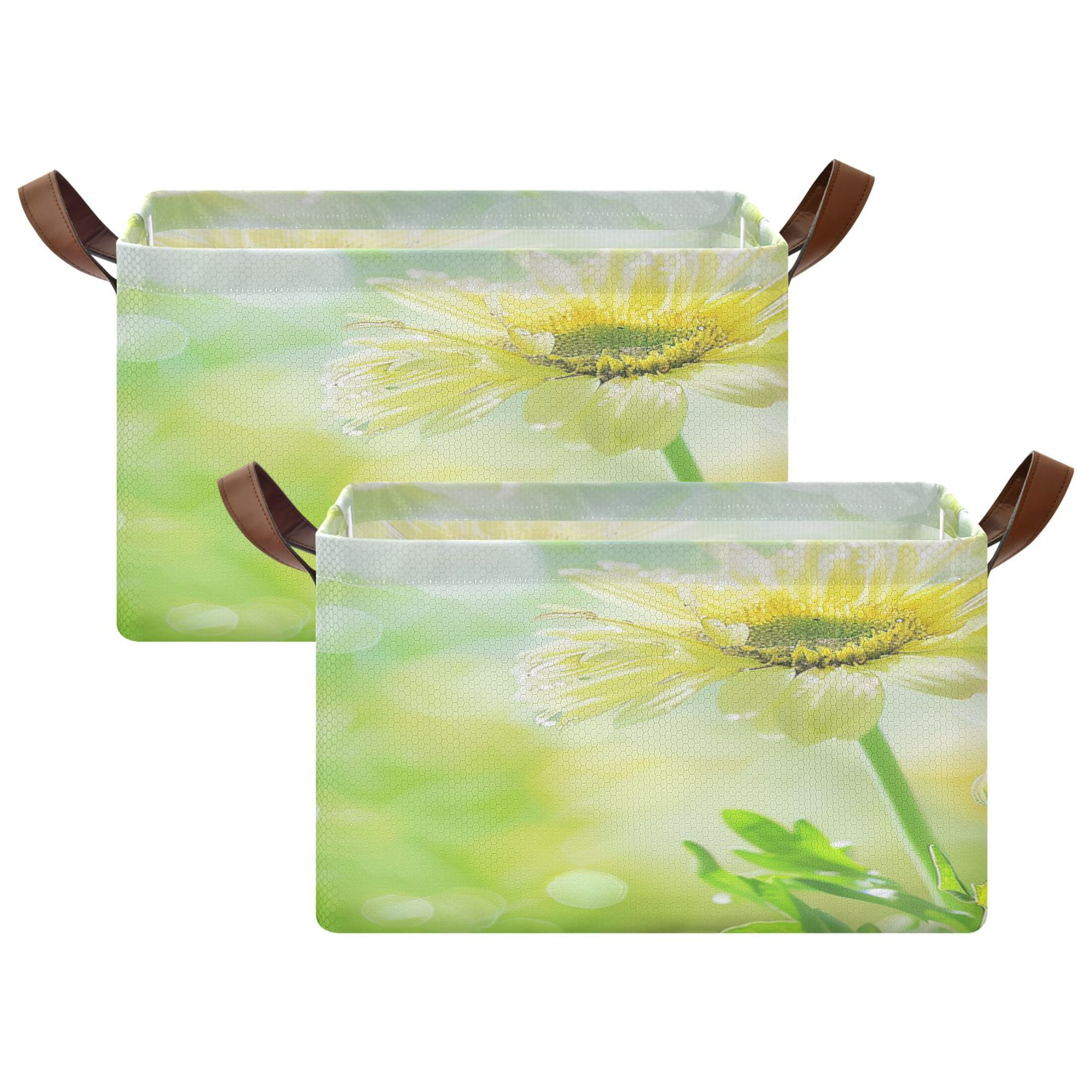 Ryvnso Sunflower in Sunshine Storage Bins Large Basket Foldable Cube ...