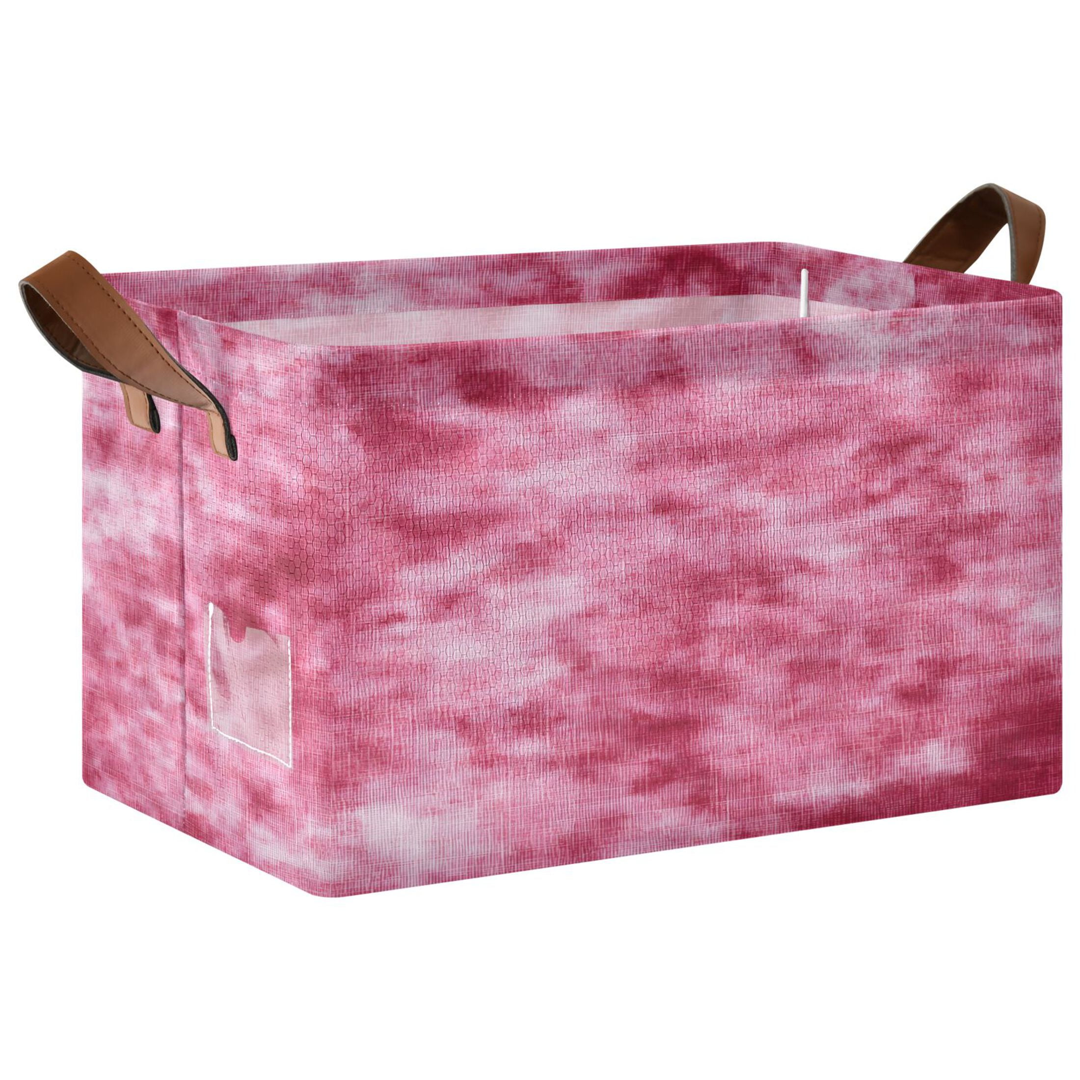 Ryvnso Tie Dye Red Storage Bins Large Basket Foldable Cube Toys ...