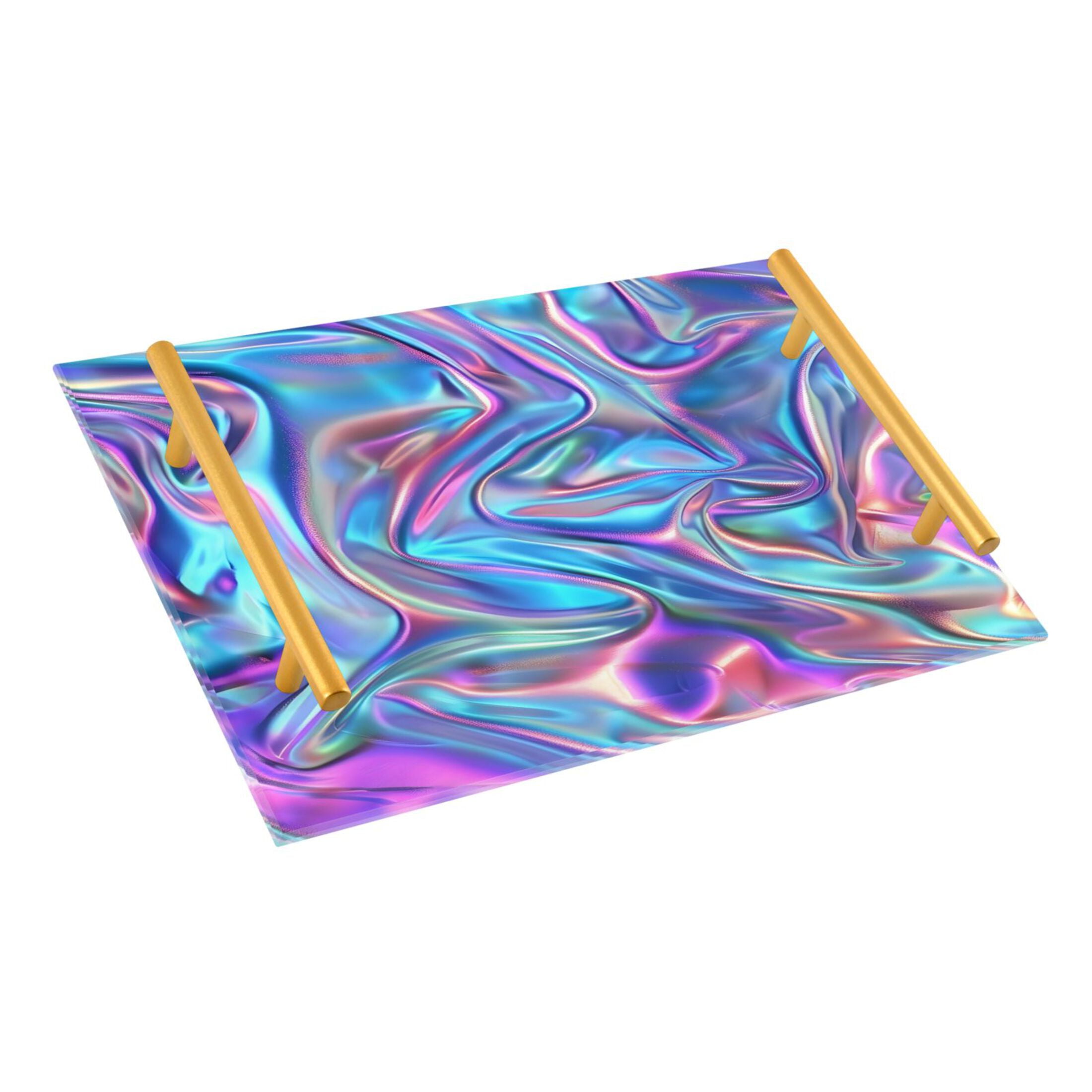 Ryvnso Trendy Liquid Bathroom Tray Vanity Countertop Trays Acrylic ...