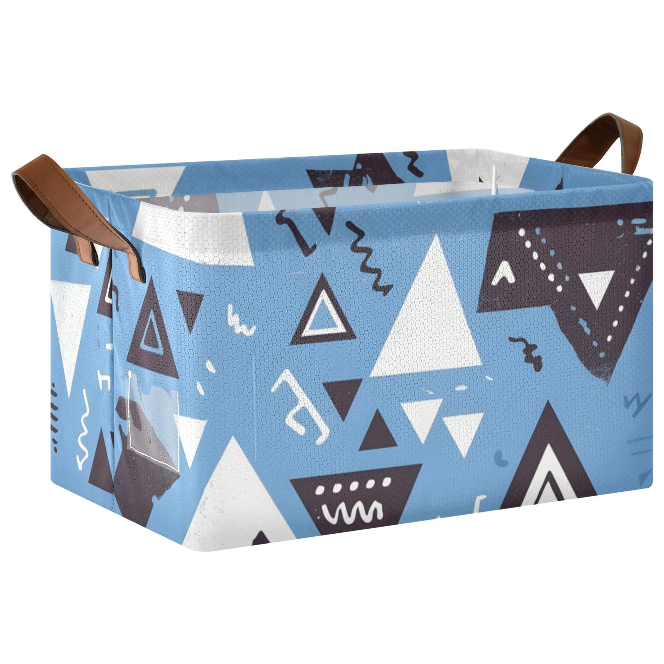 Ryvnso Triangle and Line Geometry Storage Bins Large Basket Foldable ...