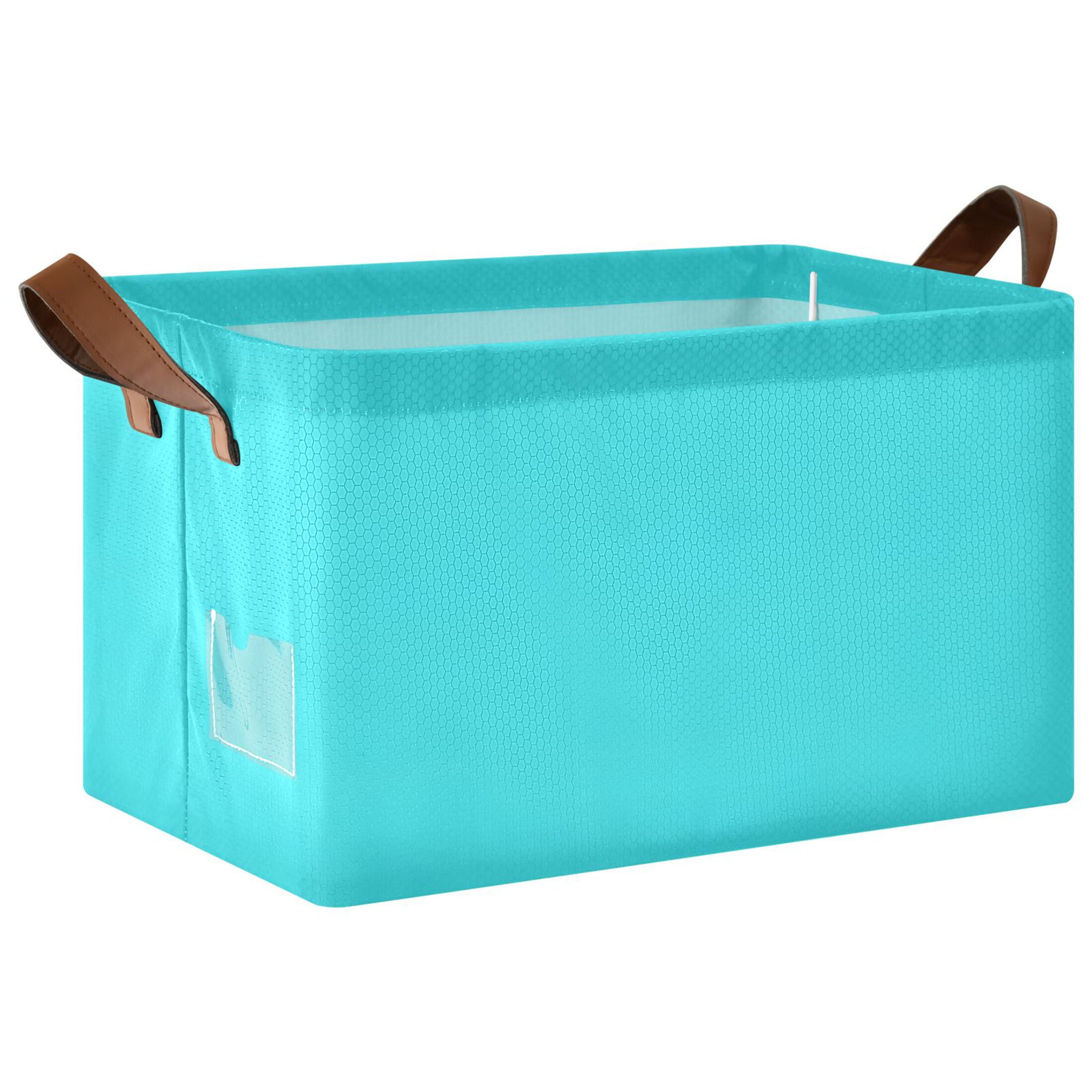 Ryvnso Turquoise Storage Bins Large Basket Foldable Cube Toys Organizer ...