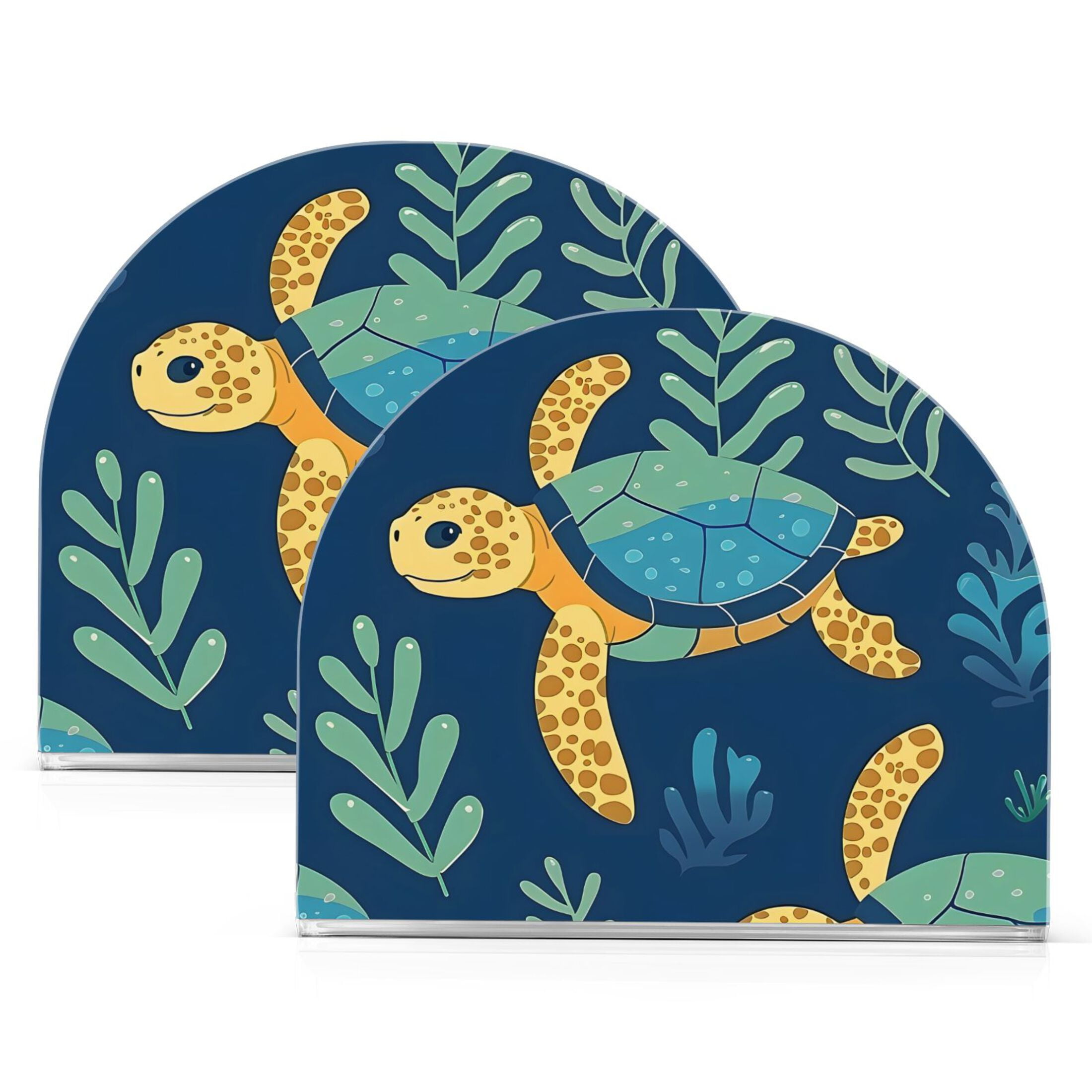 Ryvnso Turtle Seaweed Acrylic Napkin Holder Table Kitchen Paper Tissue ...