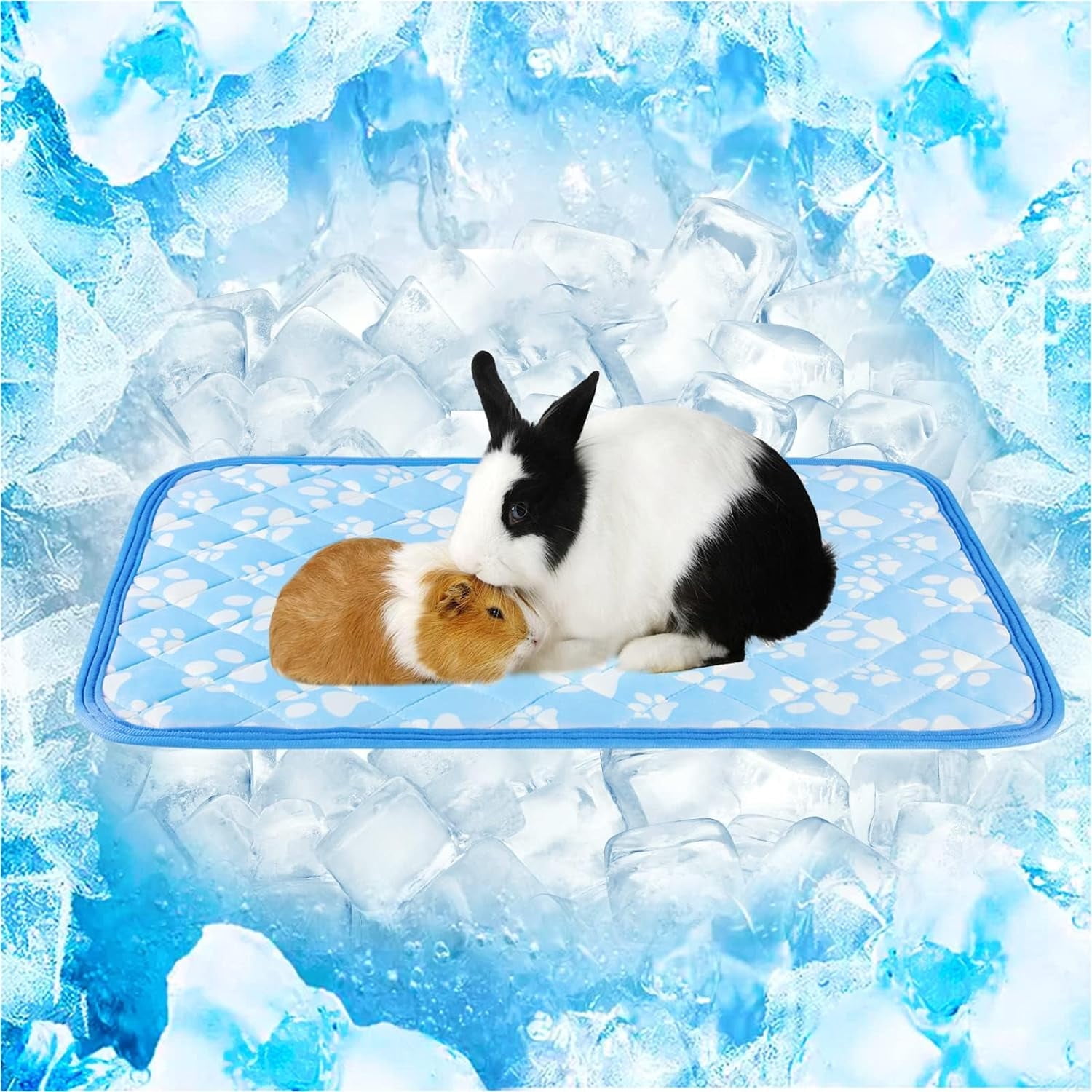 Rywell Self-Cooling Mat for Dogs Small, Cats, Rabbit&Guinea Pig cage ...